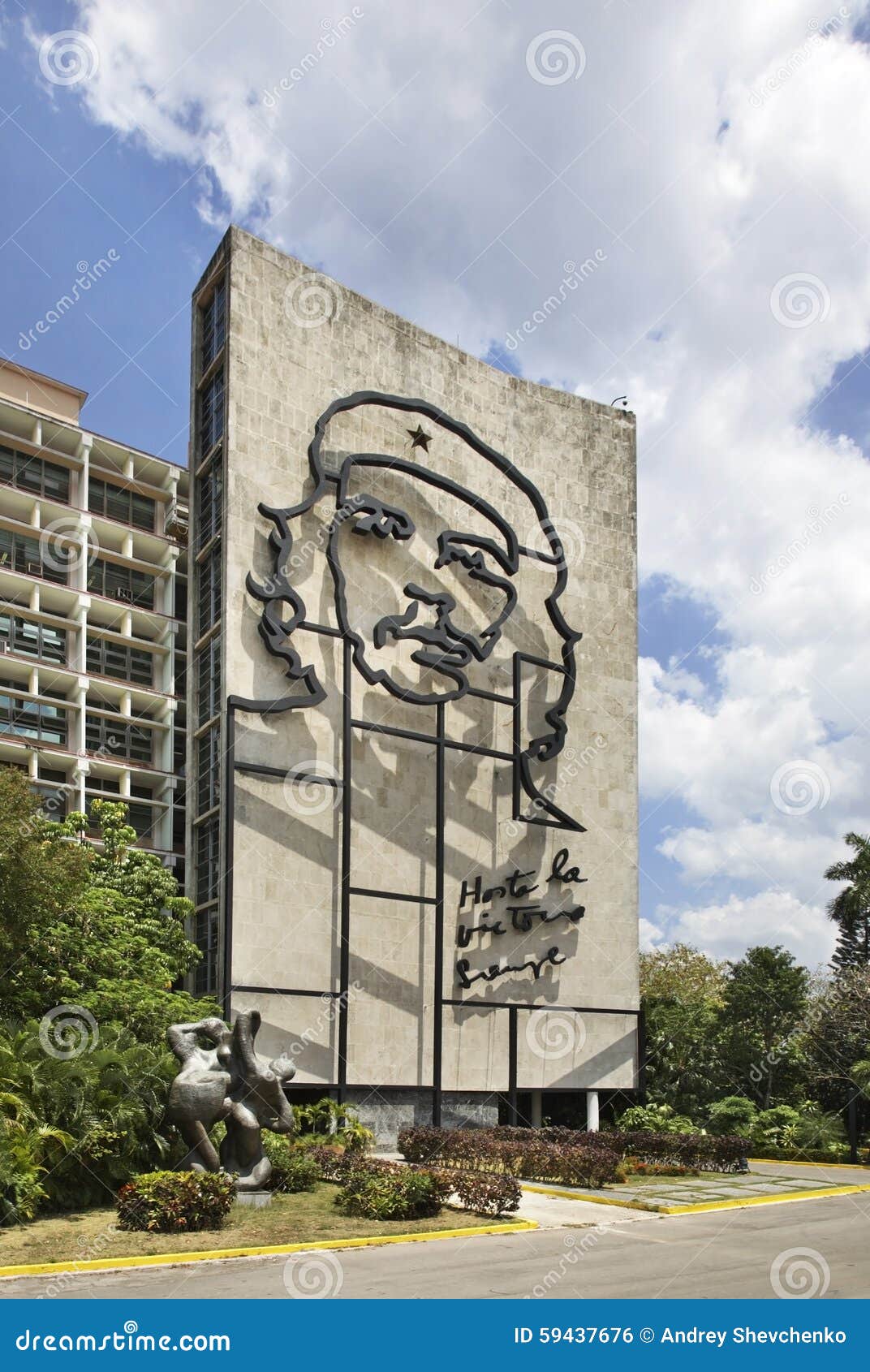 Image of Che Guevara on Revolution Square in Havana. Cuba Editorial ...