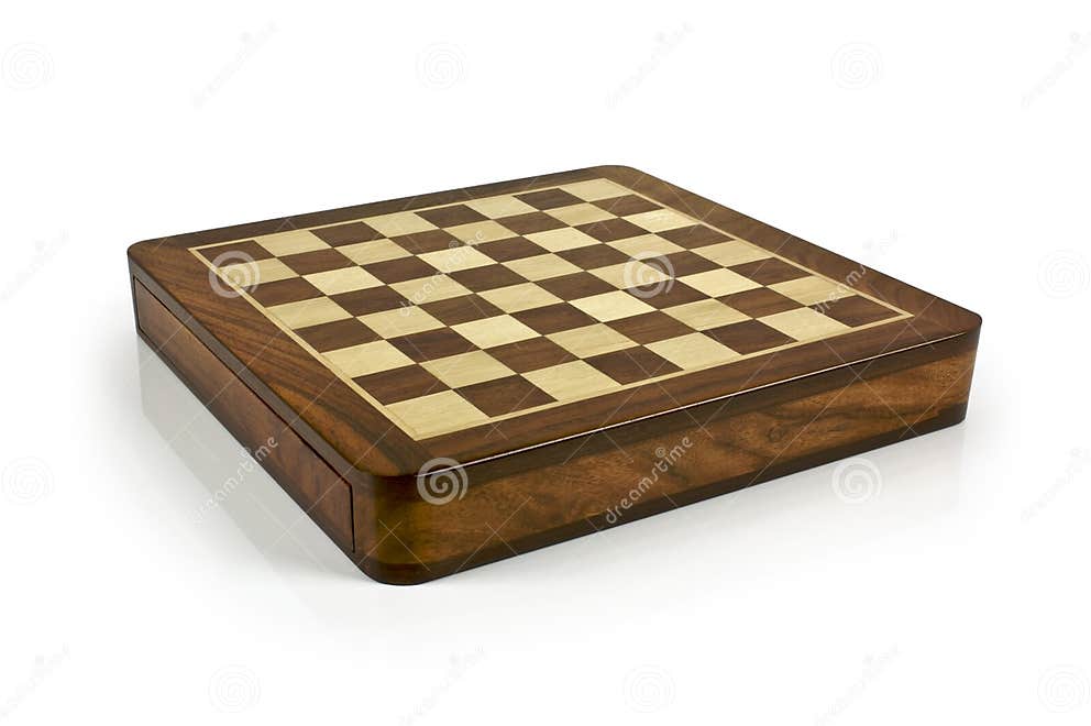 Image of Chess Board without Pieces on White Stock Photo - Image of ...