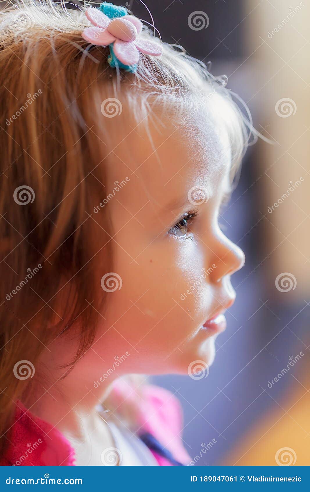 Image of a Child from Profile Stock Image - Image of fashion, face ...