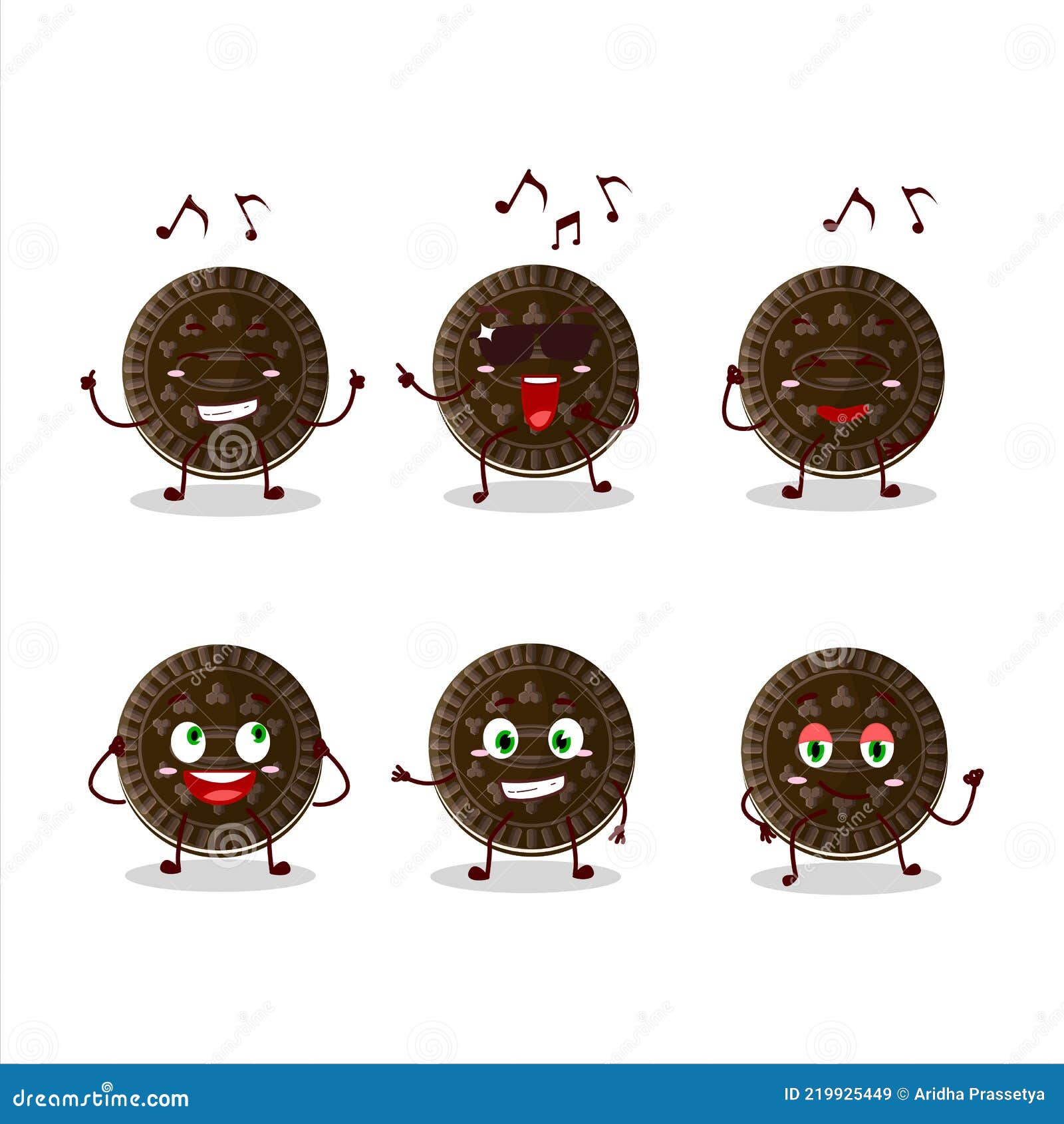 An Image of Chocolate Biscuit Dancer Cartoon Character Enjoying the ...