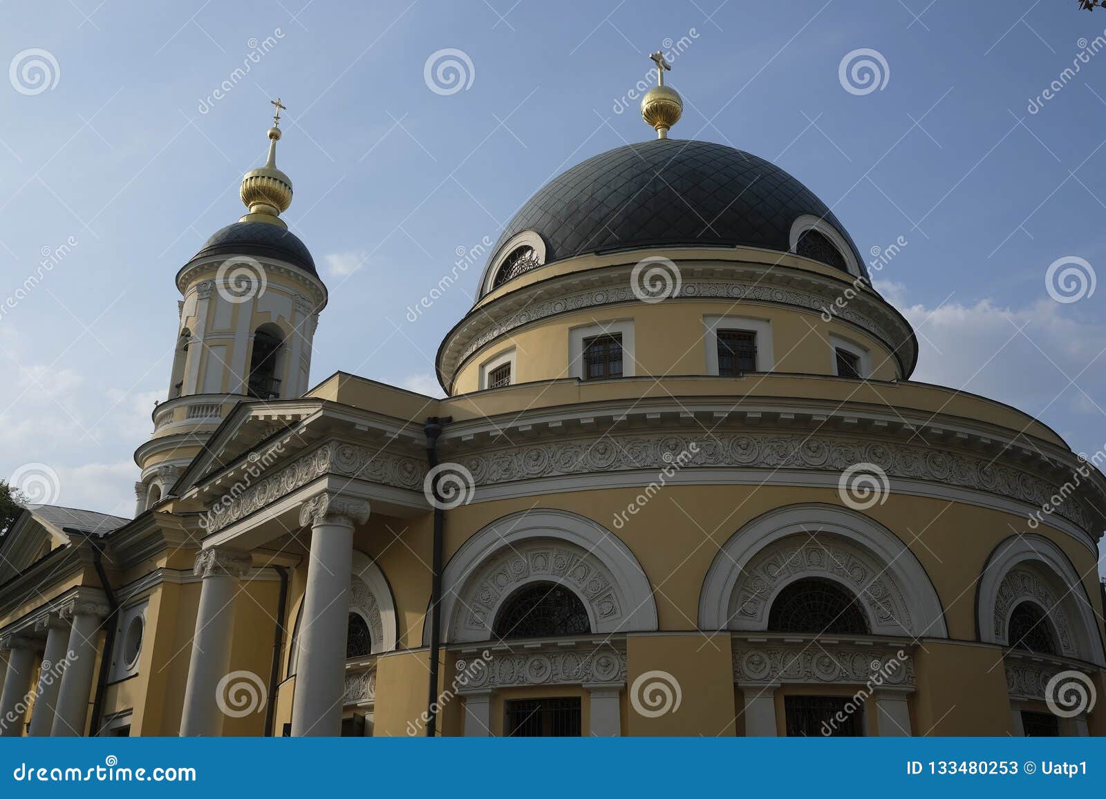 Church in Moscow stock image. Image of christian, orthodox - 133480253