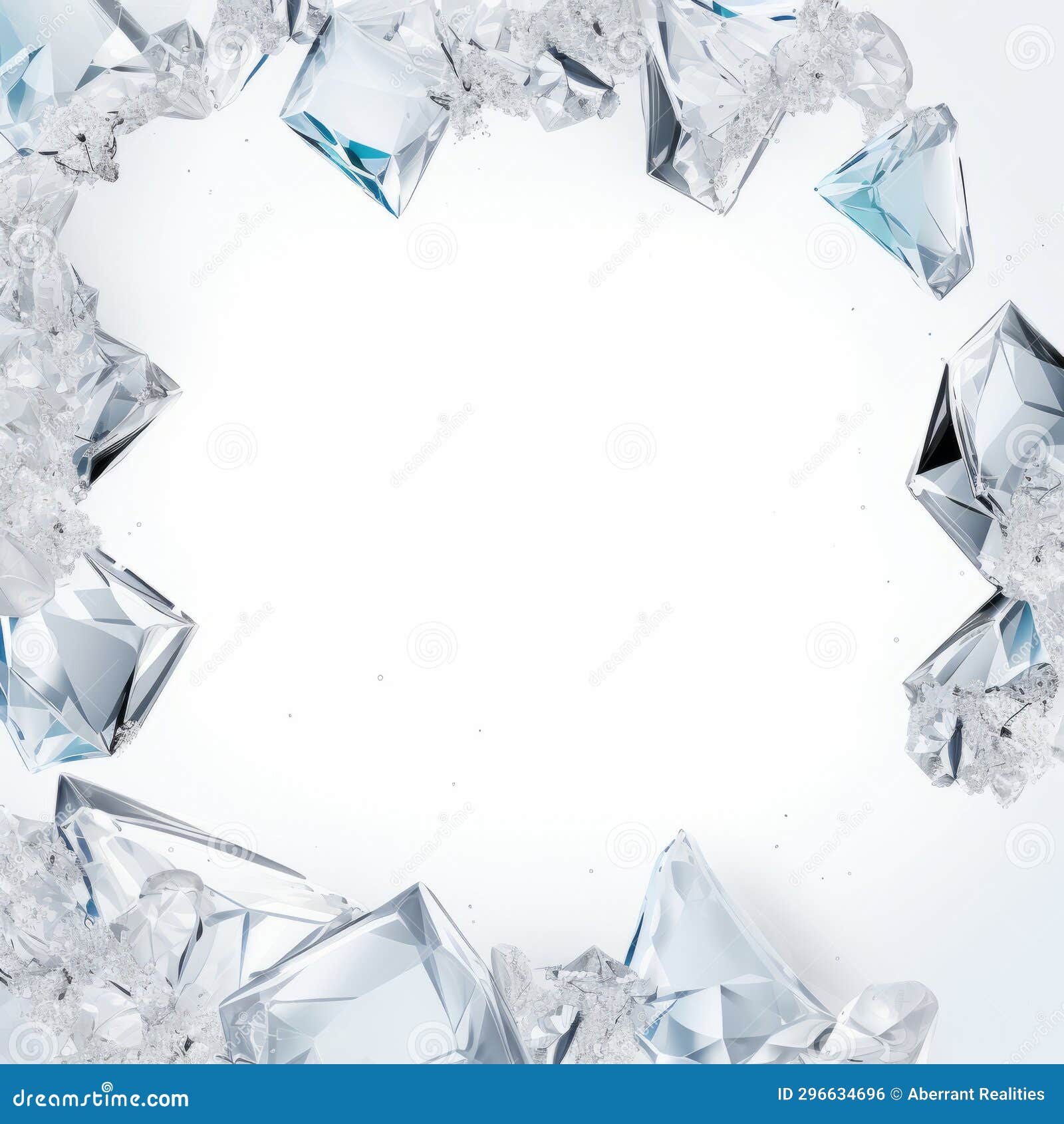 An Image of a Circle Made Out of Ice Cubes Stock Illustration ...