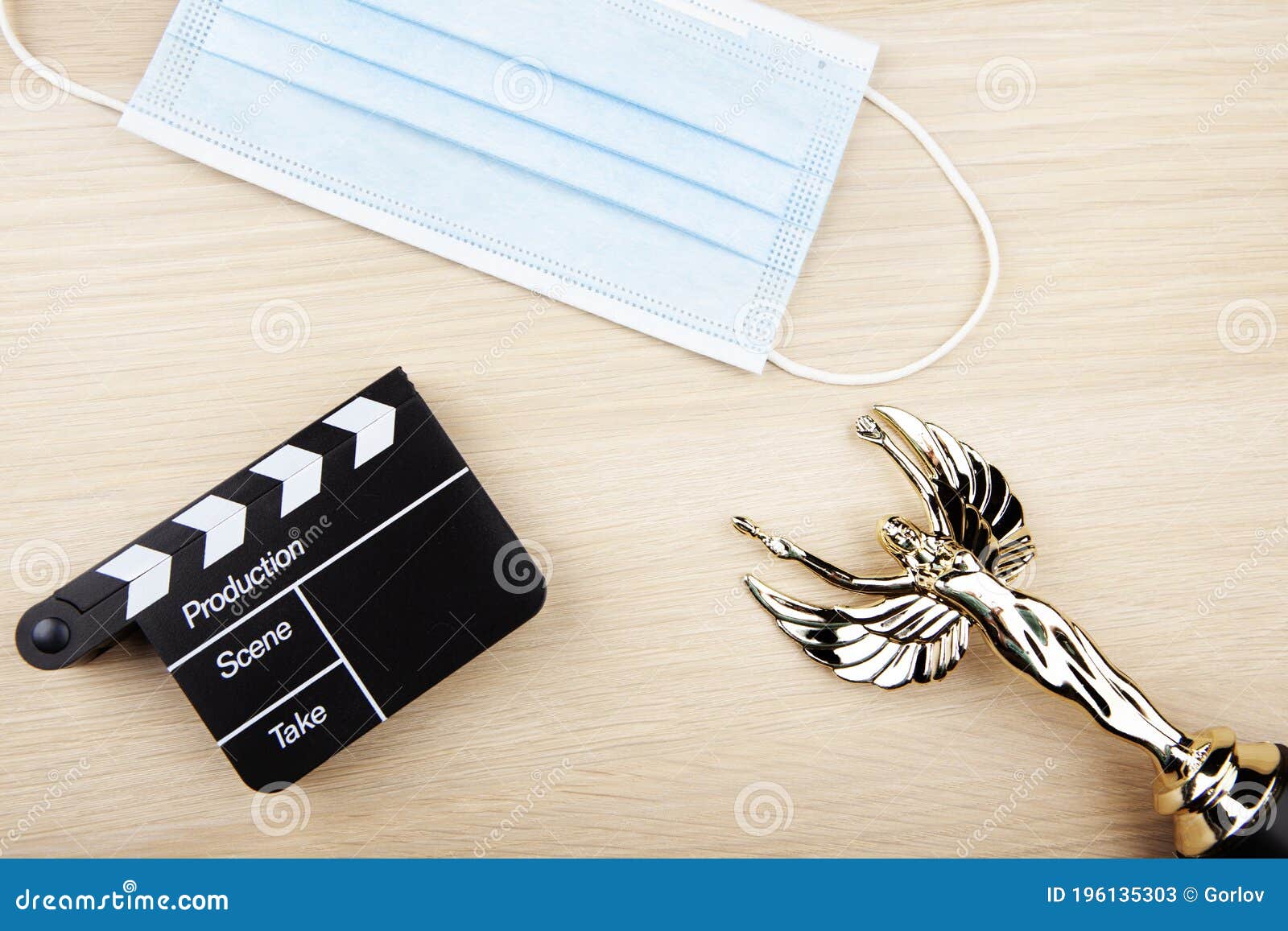 Trophy And Clapper Board Royalty-Free Stock Photo | CartoonDealer.com ...