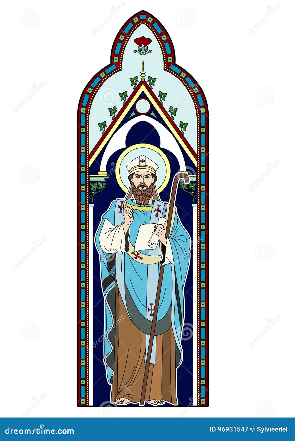 Image of a clergyman stock vector. Illustration of religion - 96931547