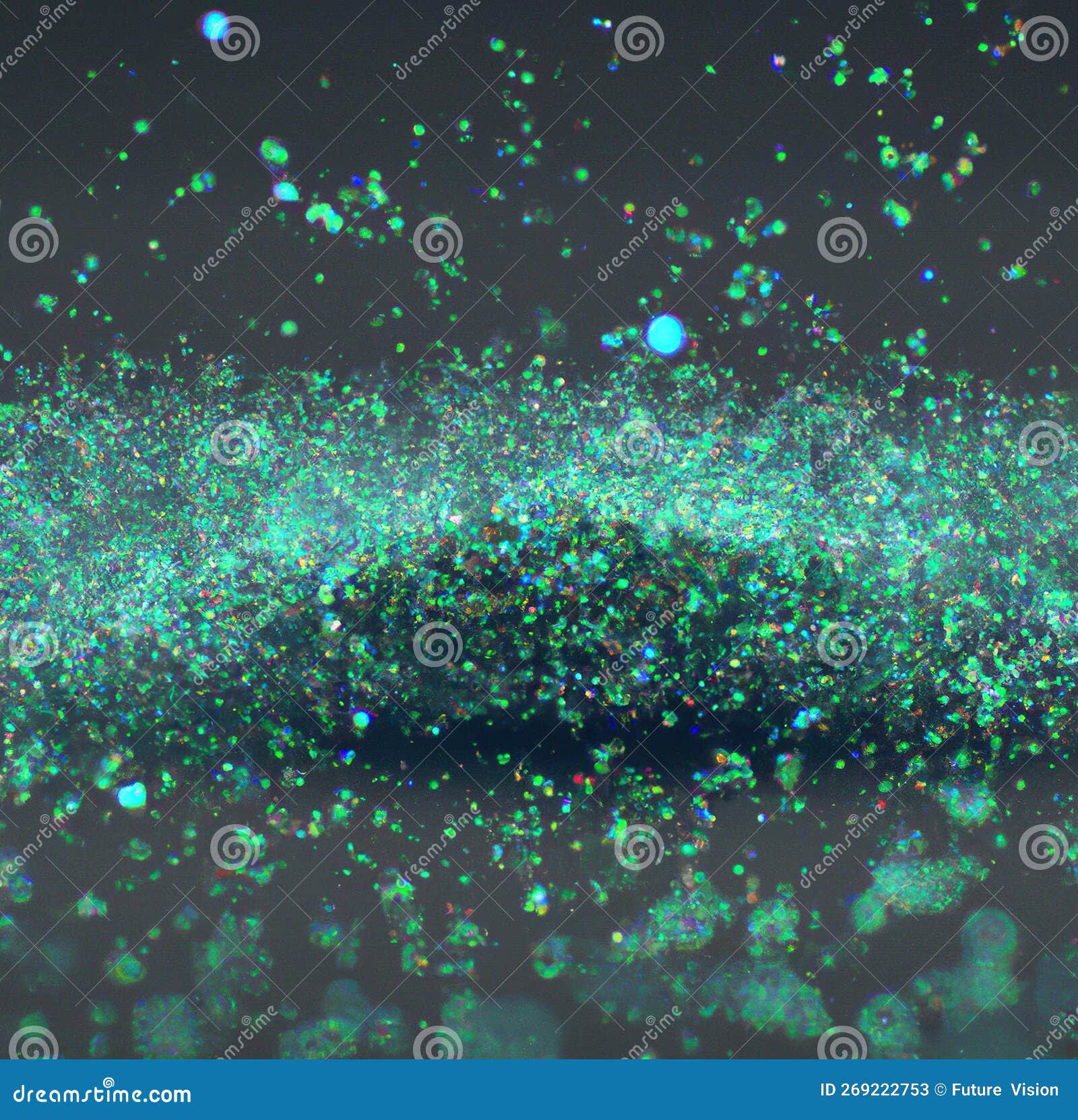 Image of Close Up of Multiple Colourful Particles on Dark Background ...