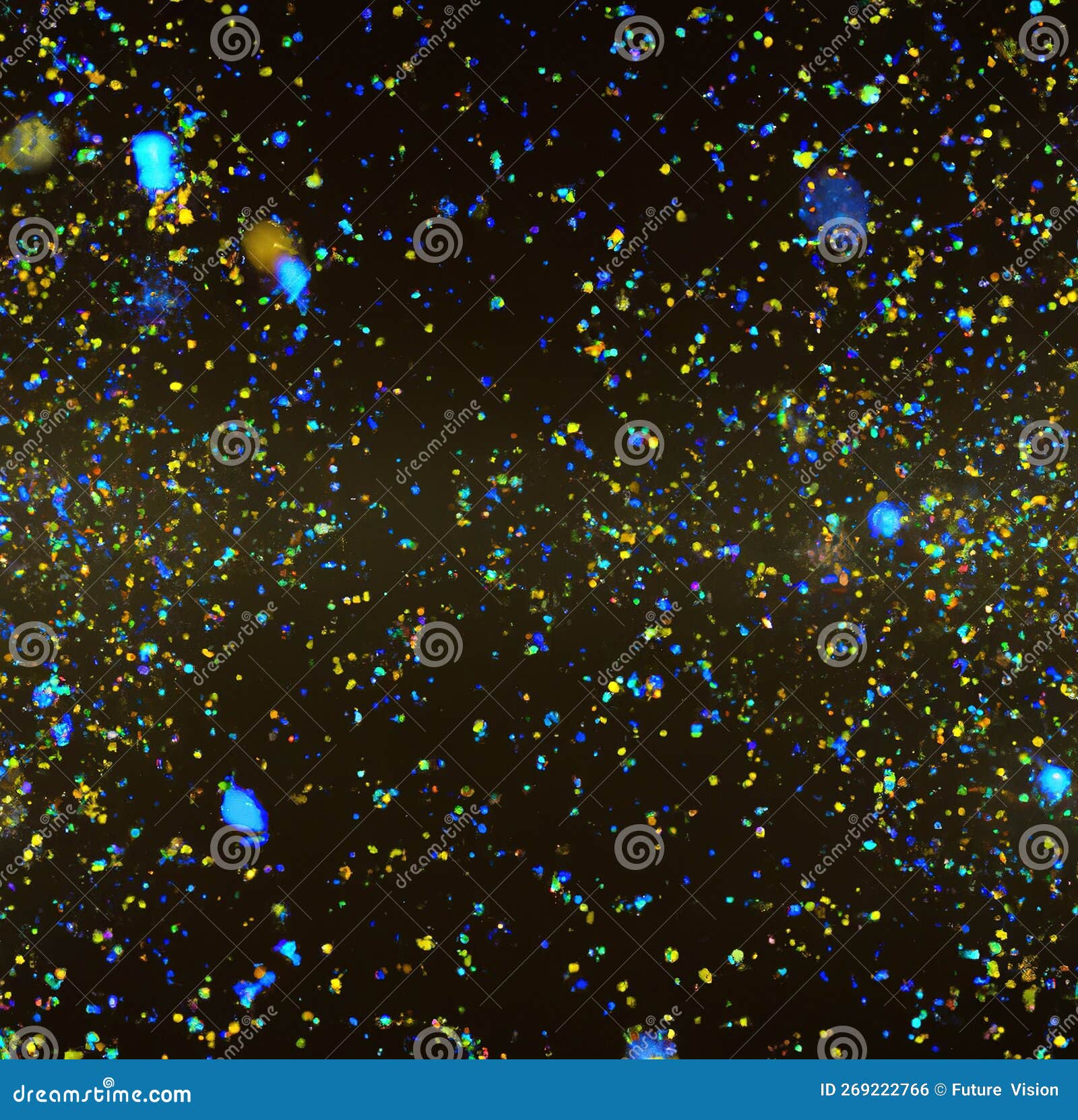 Image of Close Up of Multiple Colourful Particles on Dark Background ...
