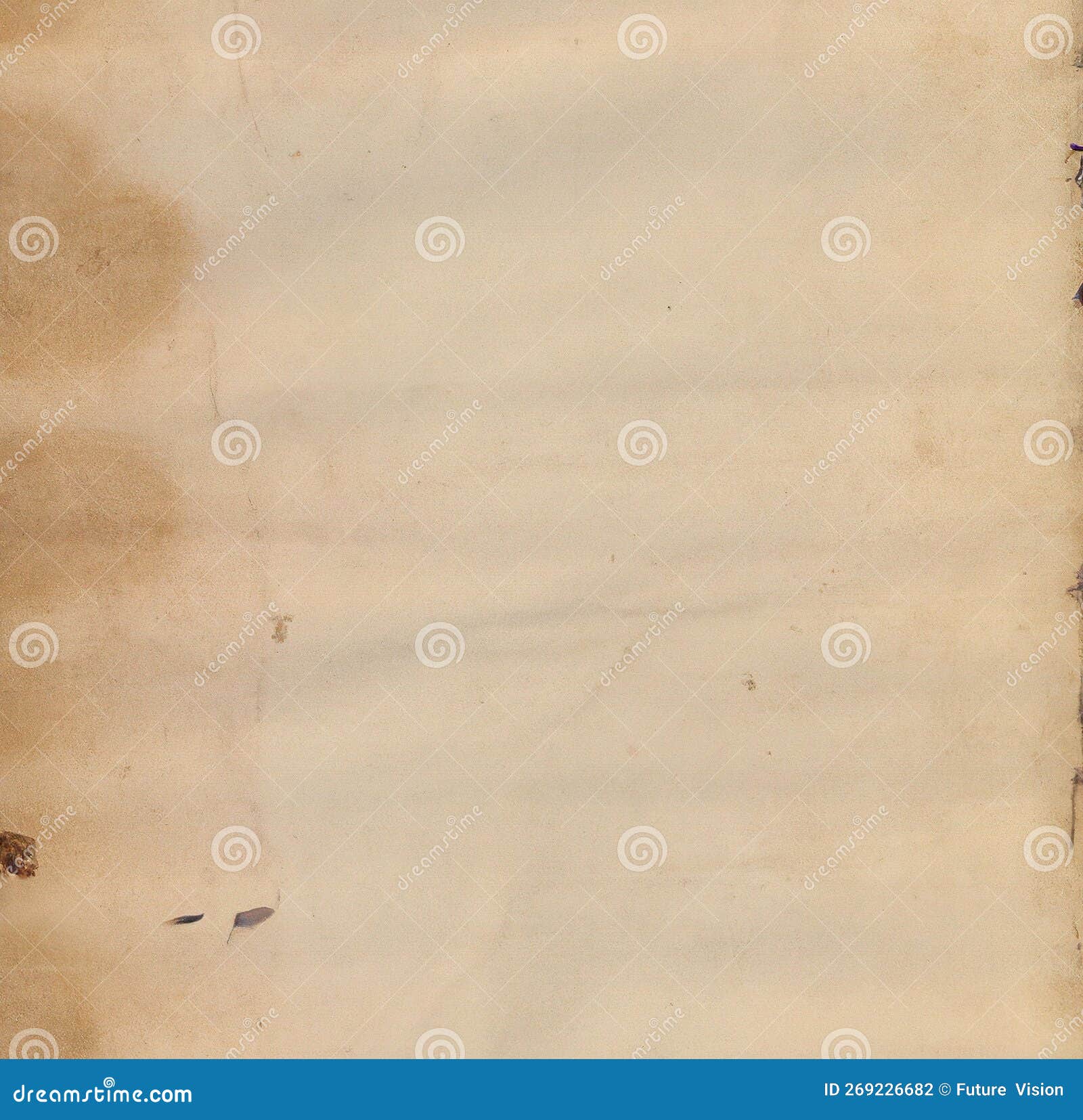 Image of Close Up of Stained Vintage Paper with Copy Space Stock Photo ...