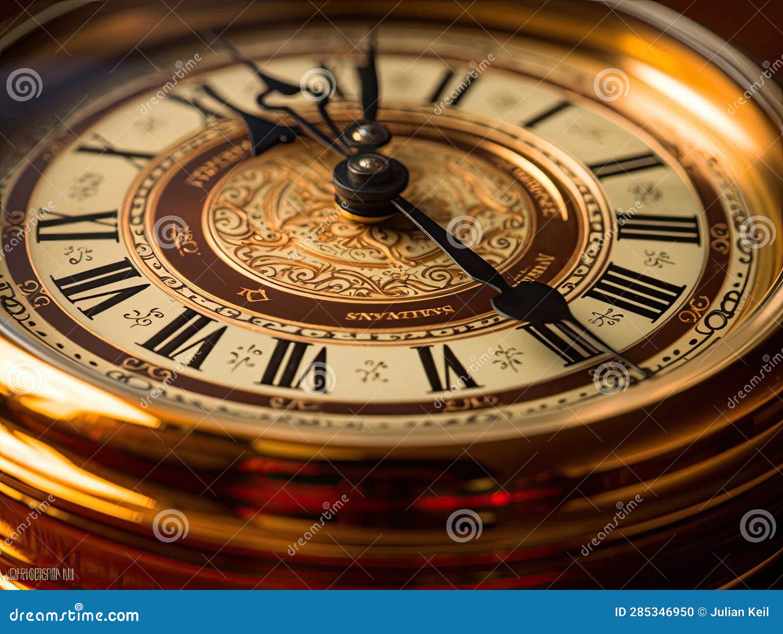 Welllit Office Clock with Detailed Time Display Stock Illustration ...