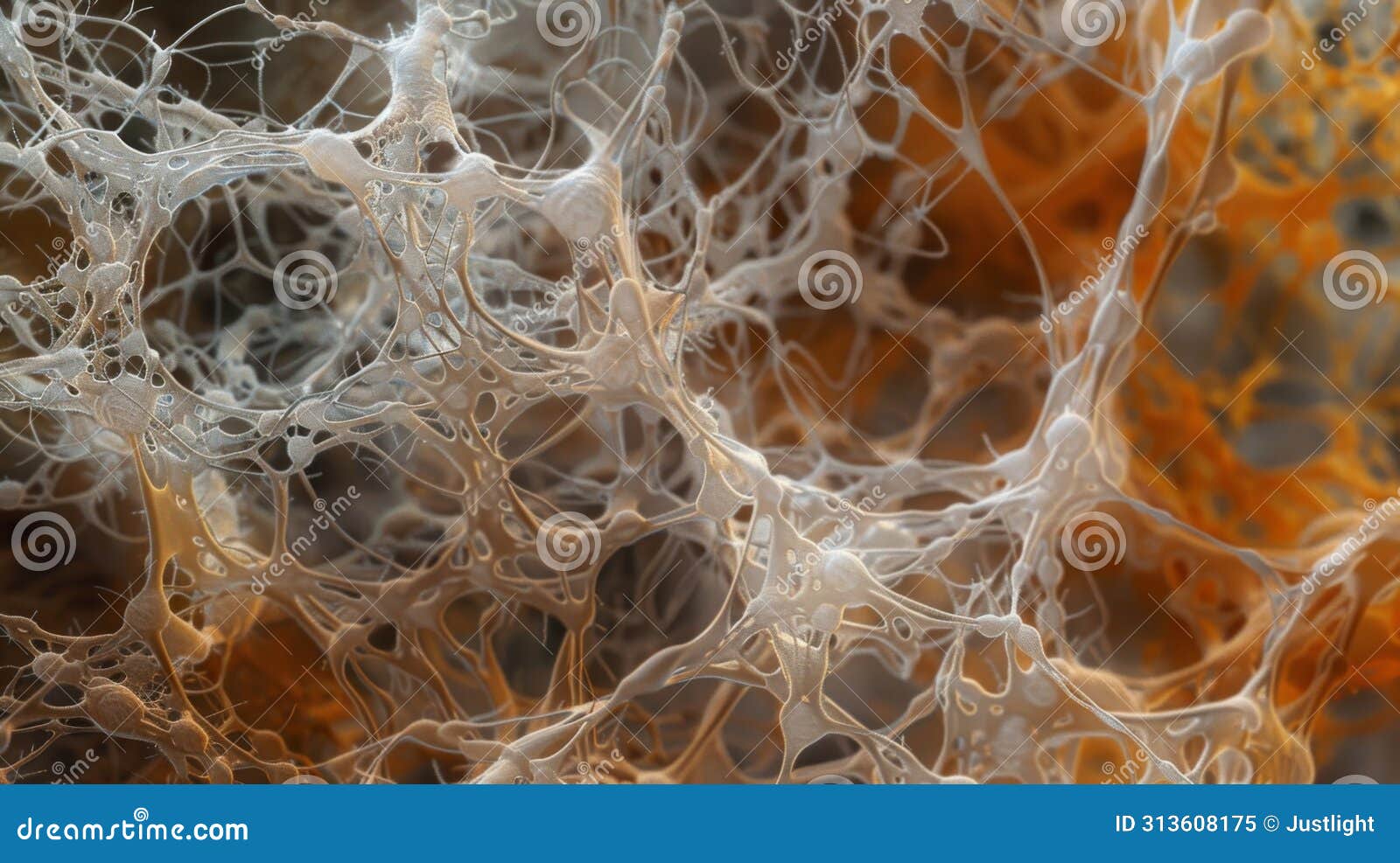 In this Image a Closer Look at the Hyphal Network Showcases the ...