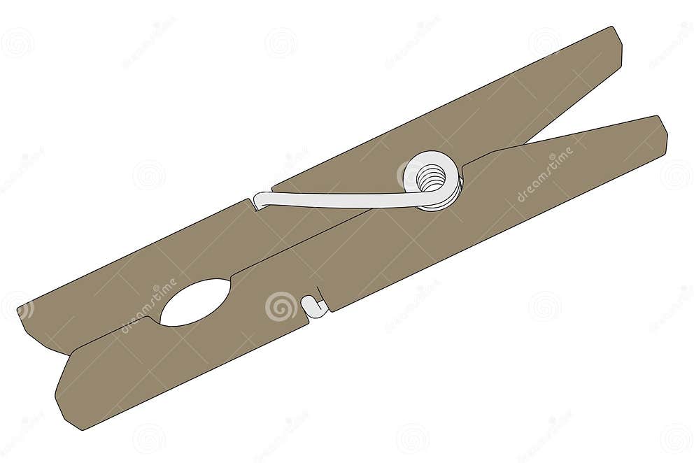 Image of clothes peg stock illustration. Illustration of clothes - 37048469