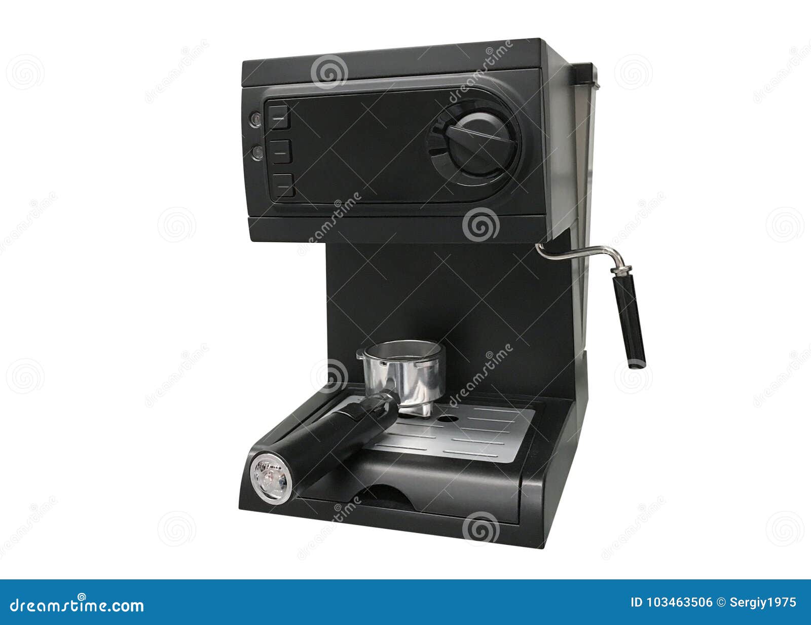 Coffee Maker Isolated on White Background Stock Photo - Image of fresh ...