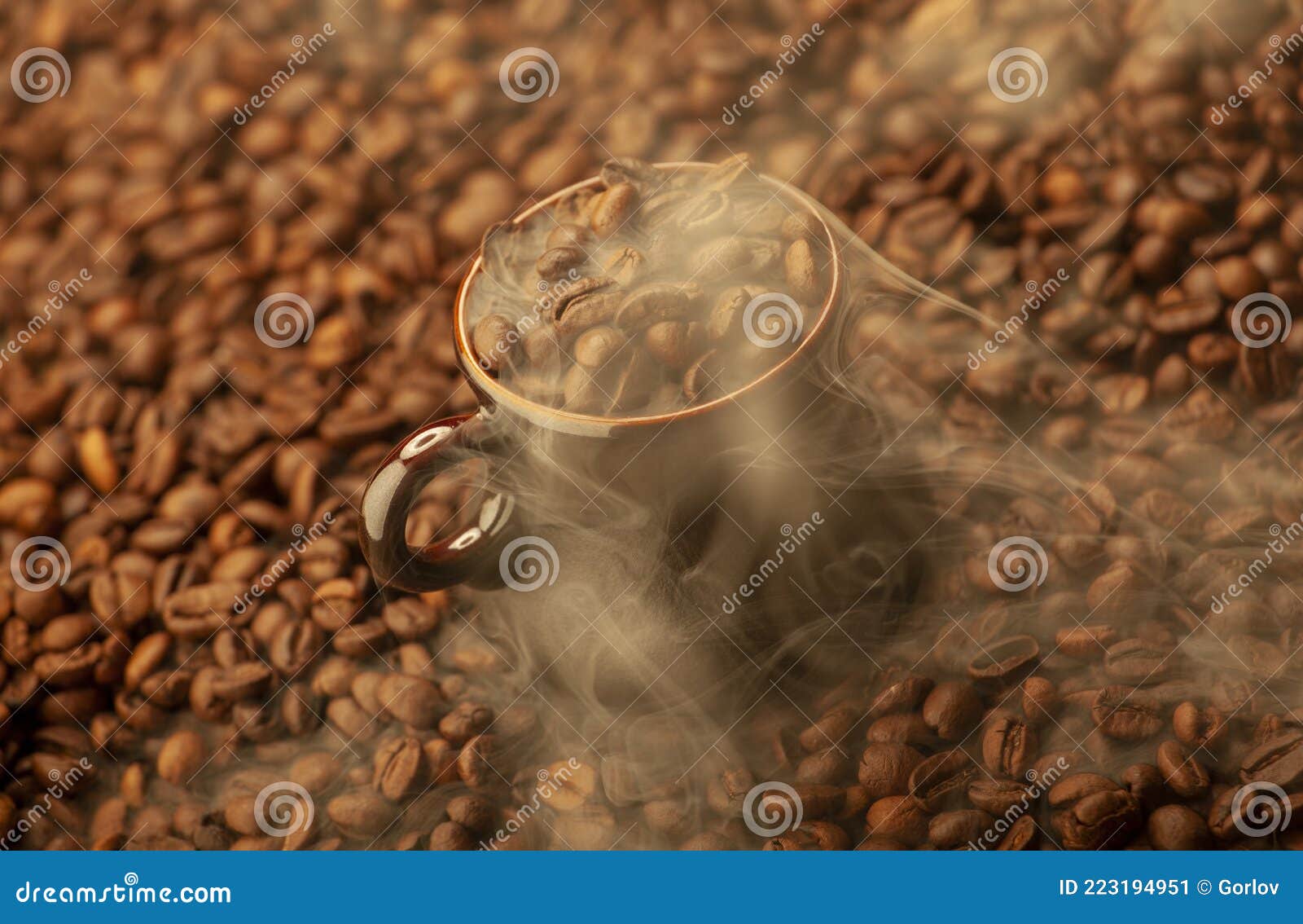 Image of coffee mug smoke stock image. Image of energy - 223194951