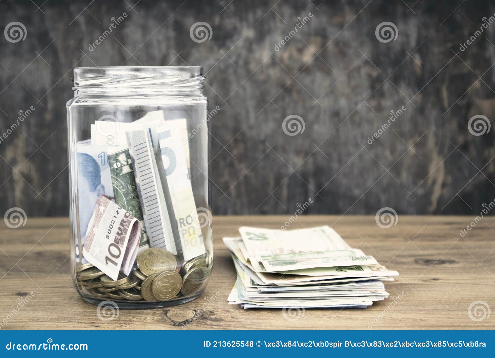 Image of Coin in a Clear Bottle, Saving Concept Stock Photo - Image of ...