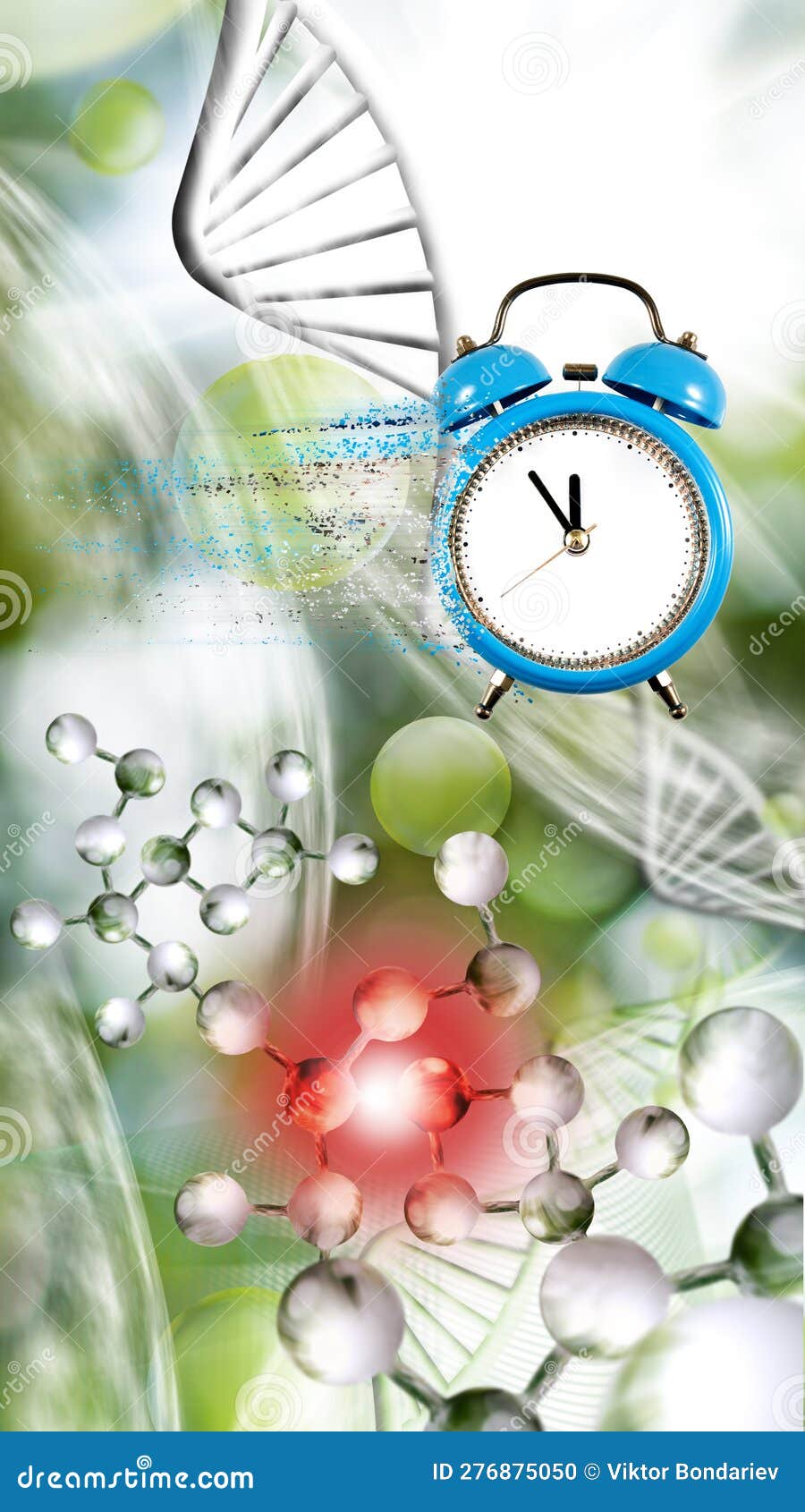 Image of a Collapsing Clock, from Which Particles are Torn Off Against ...