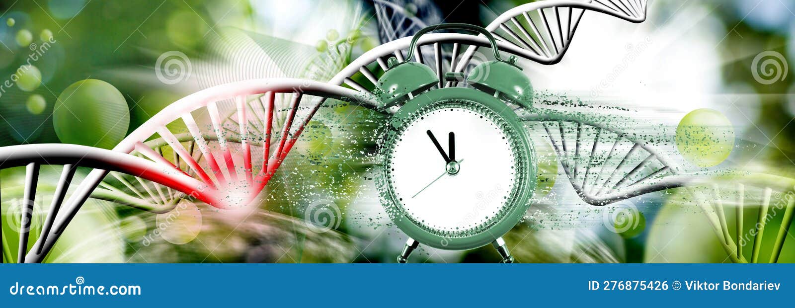 Image of a Collapsing Clock, from Which Particles are Torn Off Against ...