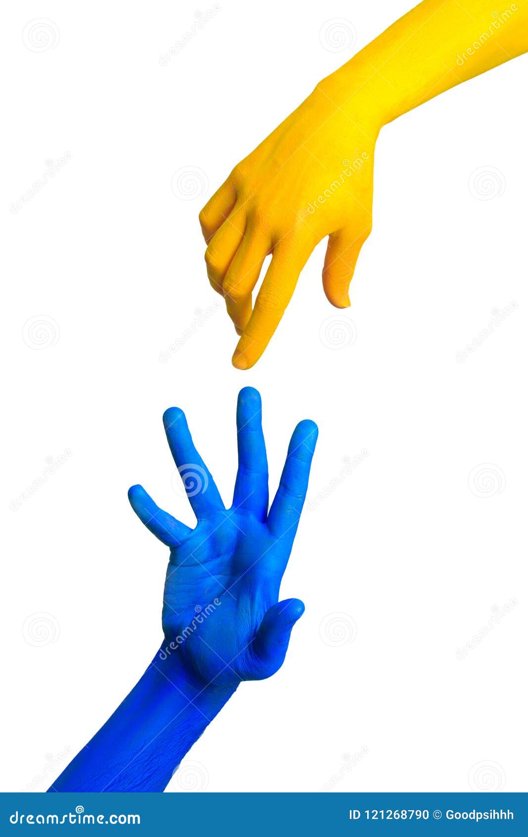 Image of Colored Hands in Different Pose Stock Photo - Image of anthem ...