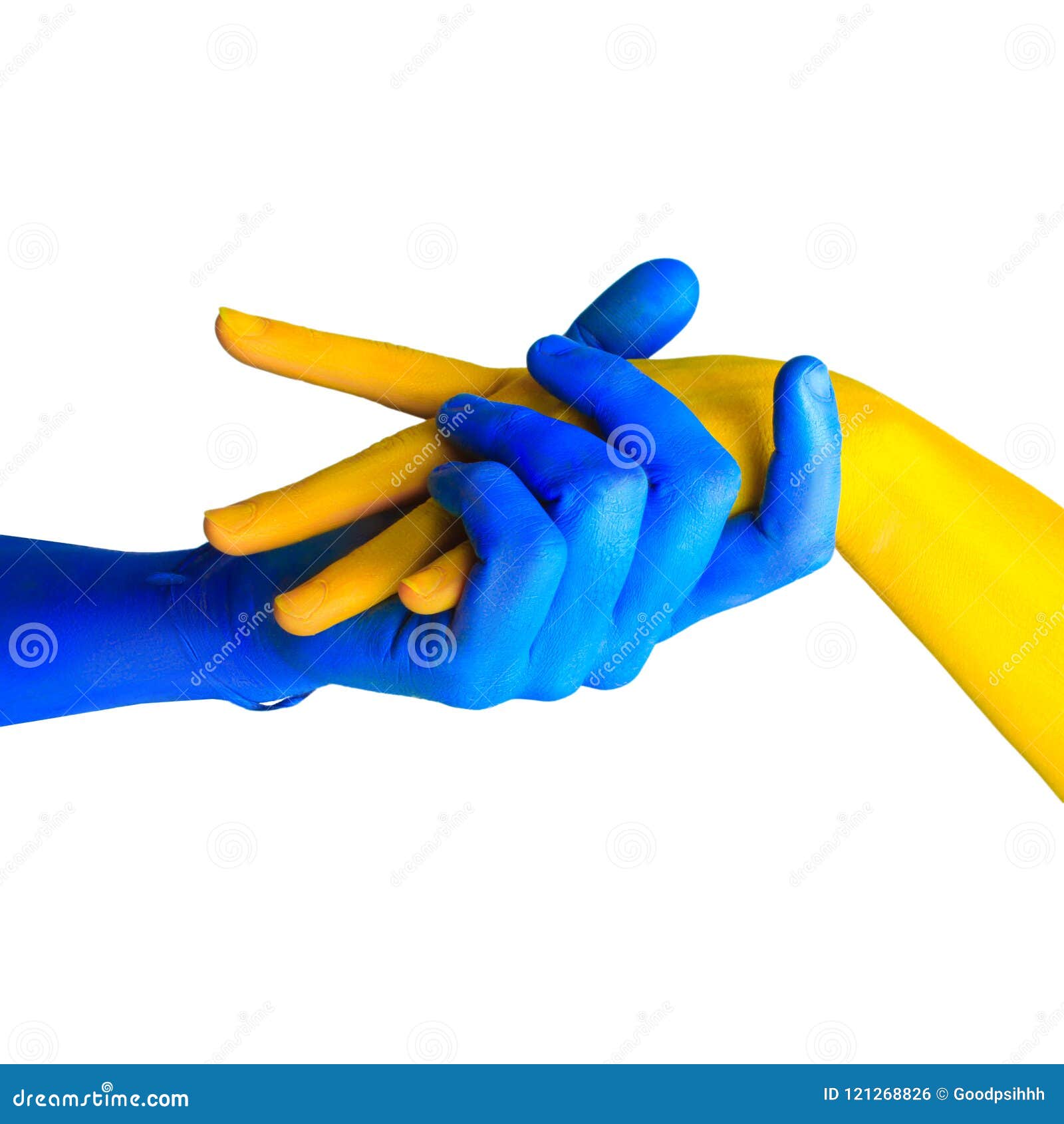 Image of Colored Hands in Different Pose Stock Photo - Image of ukraine ...
