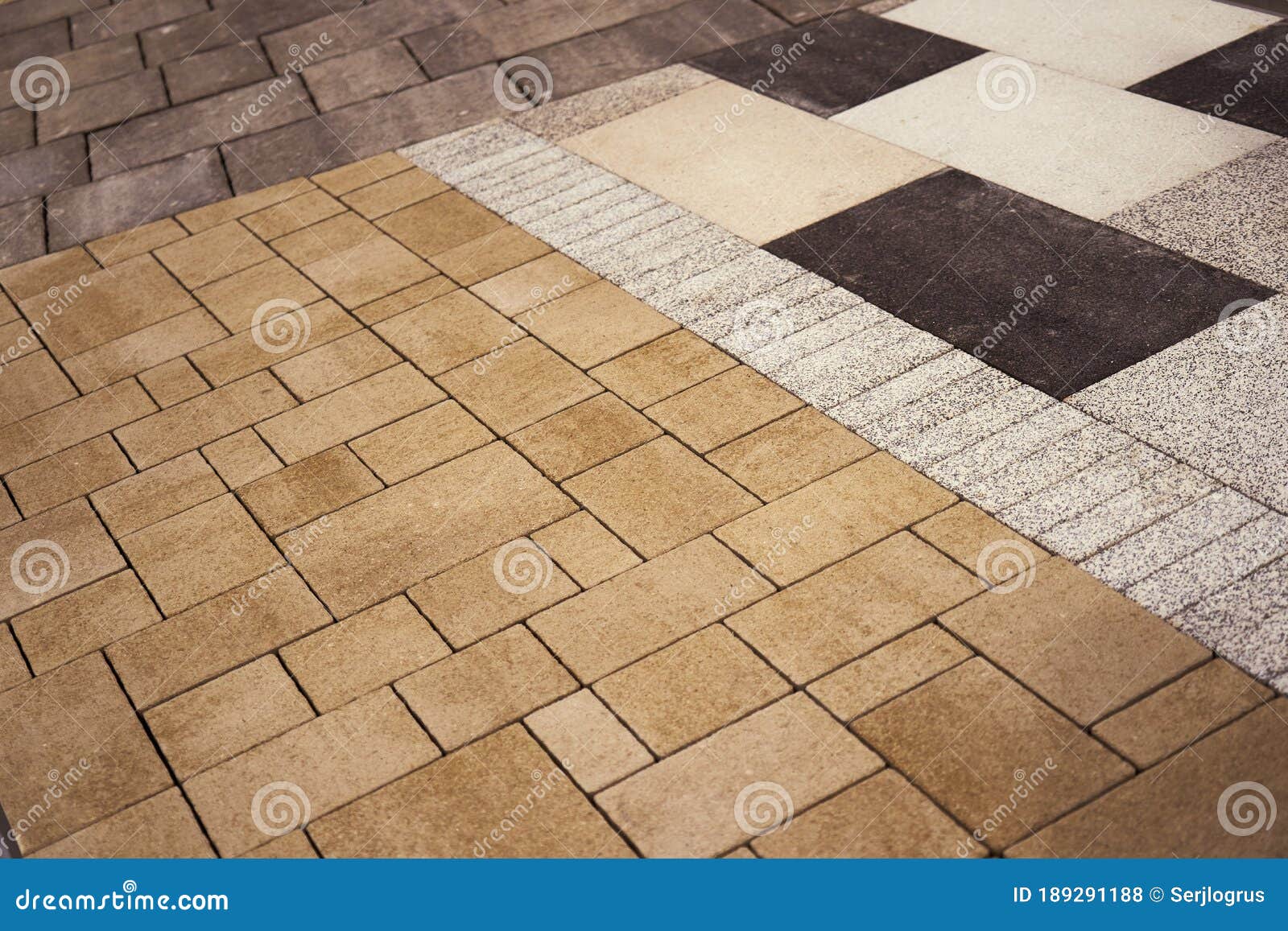Image of Colored Paving Tiles Stock Photo - Image of graphic ...