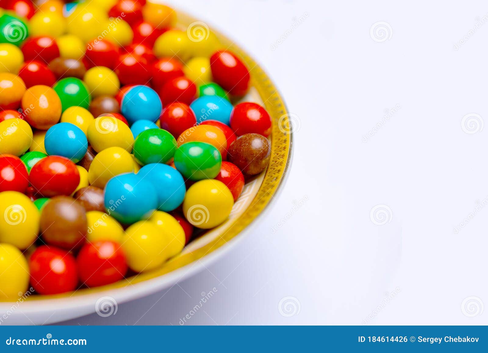 Image of Colored Round Sweets Stock Photo - Image of yellow, tasty ...