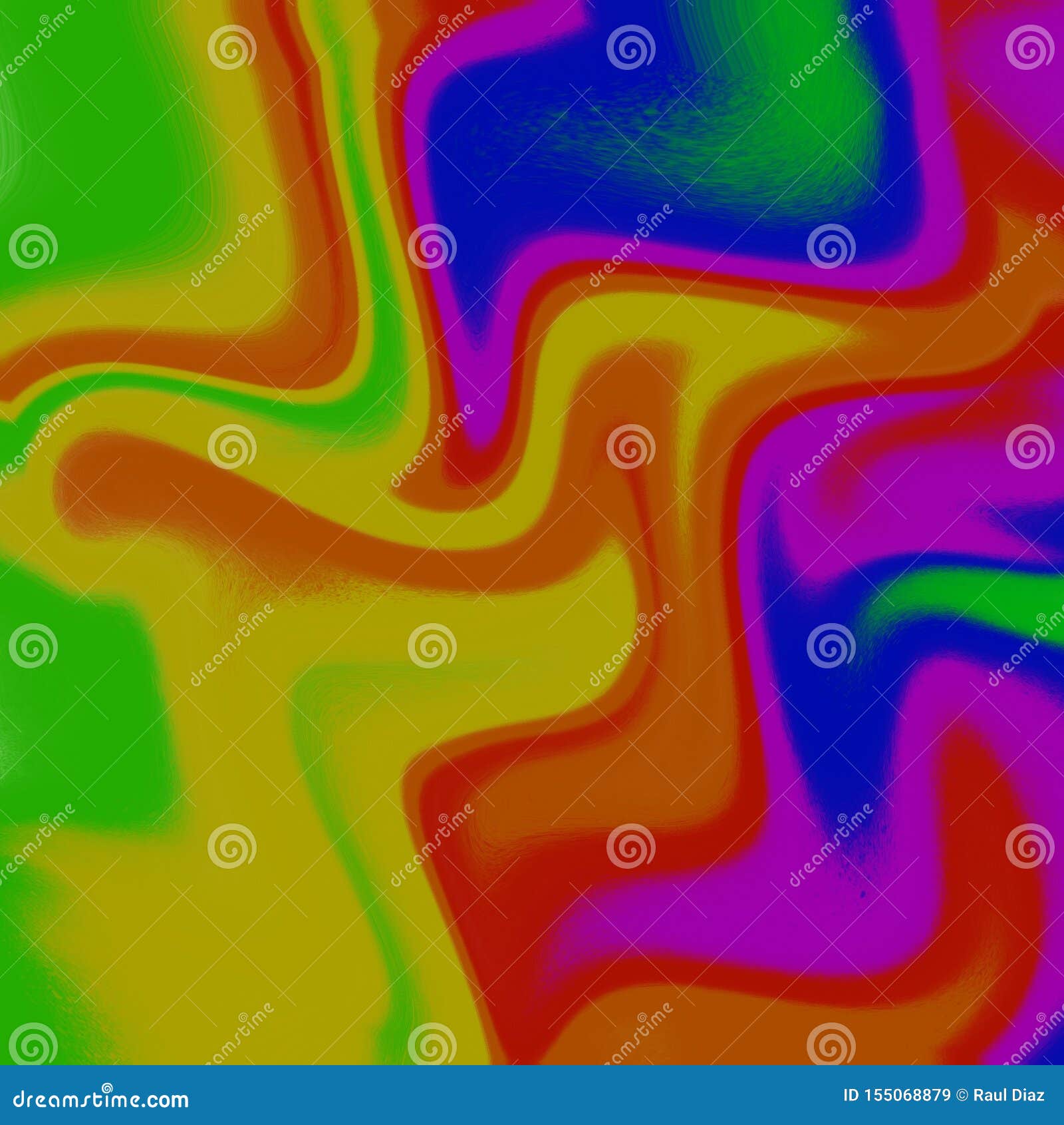 Colorful Decorative Abstract of Liquified Image Stock Illustration ...