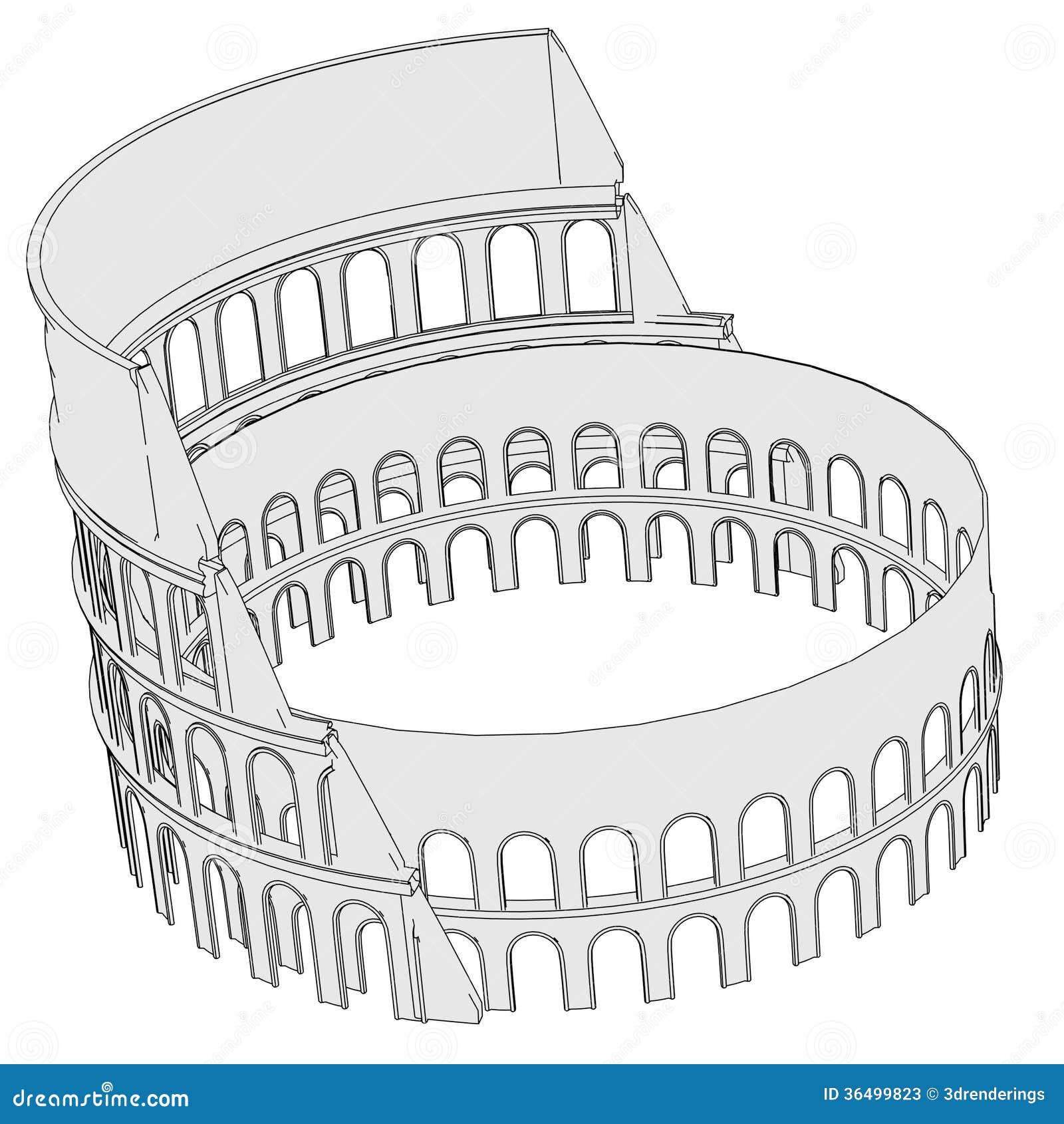 Image of colosseum arena stock illustration. Illustration of arena ...