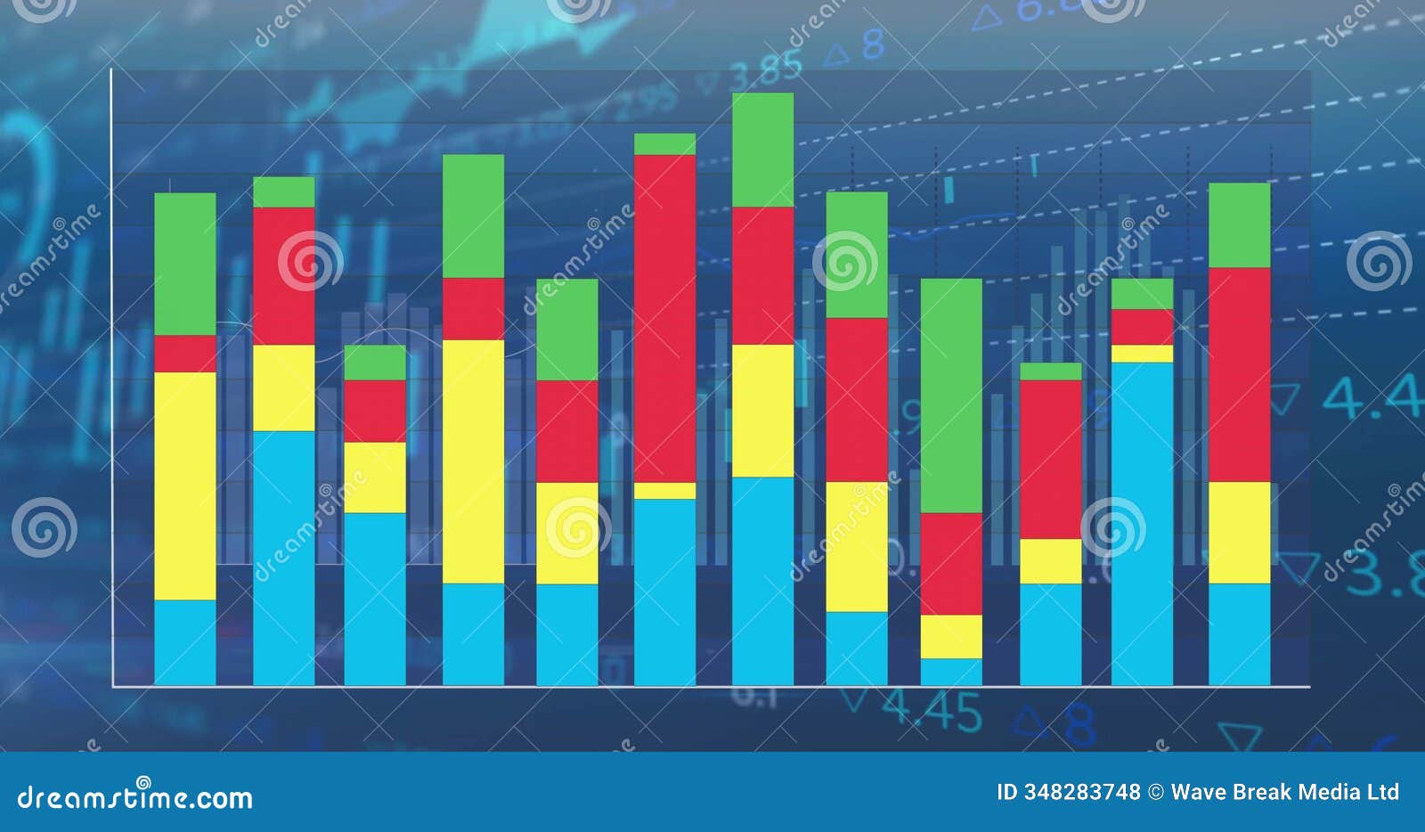 Colourful Bar Graph And Business Charts Royalty-Free Stock Image ...