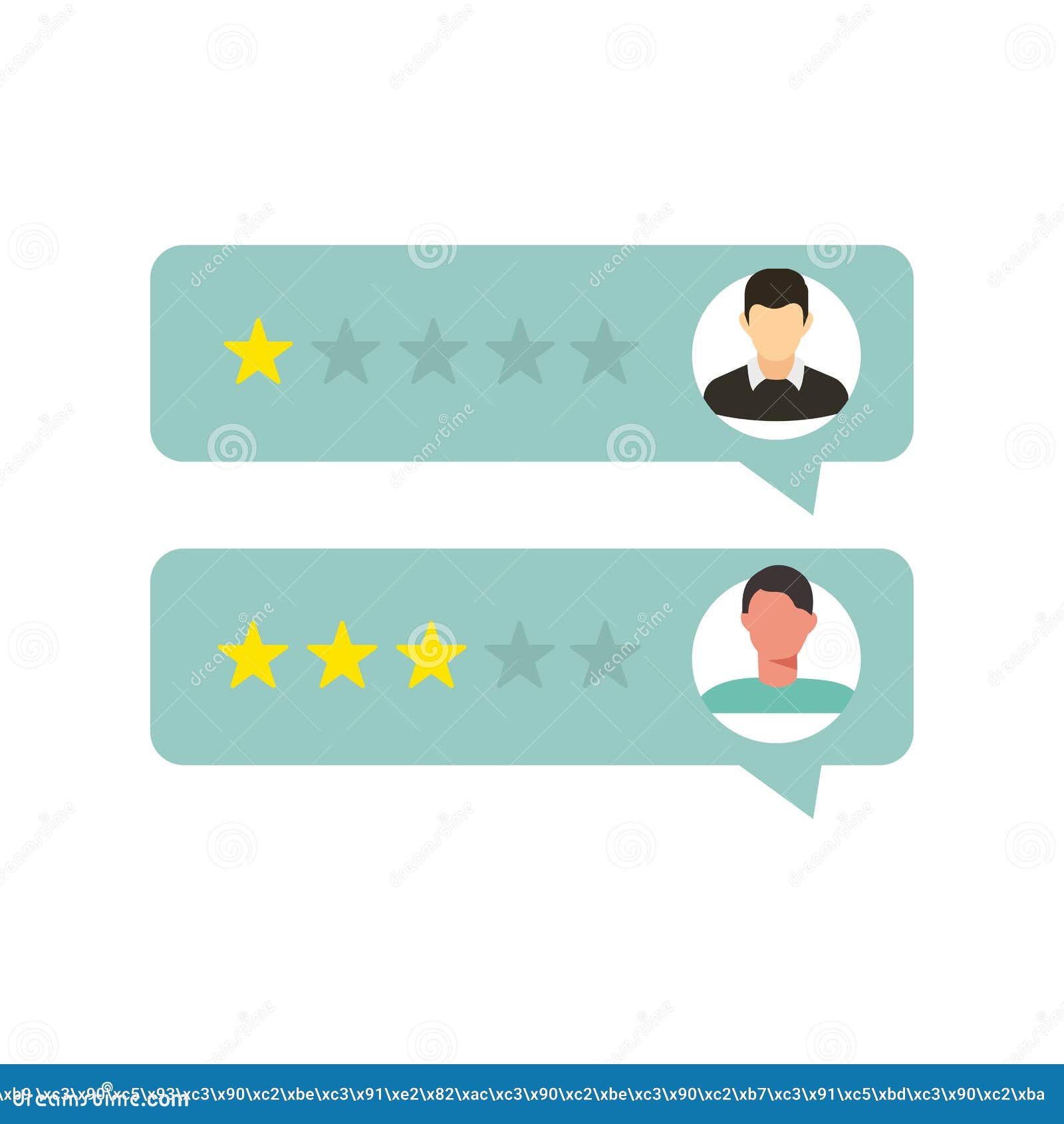 Image of Comments, Various Positive and Negative Comments, Vector ...