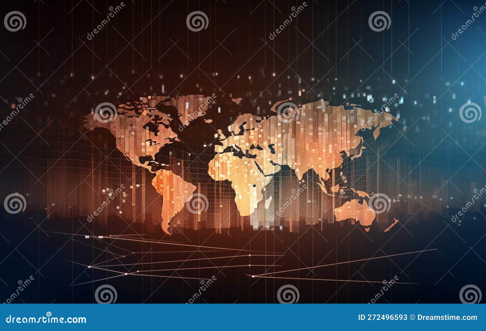 Communication Technology, Global Internet Network, Telecommunication ...