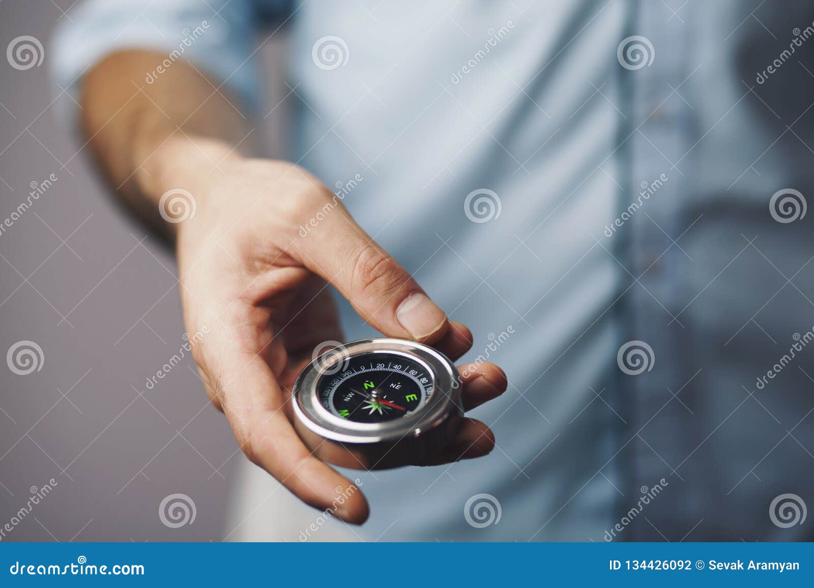 Man hand compass stock photo. Image of journey, assistance - 134426092