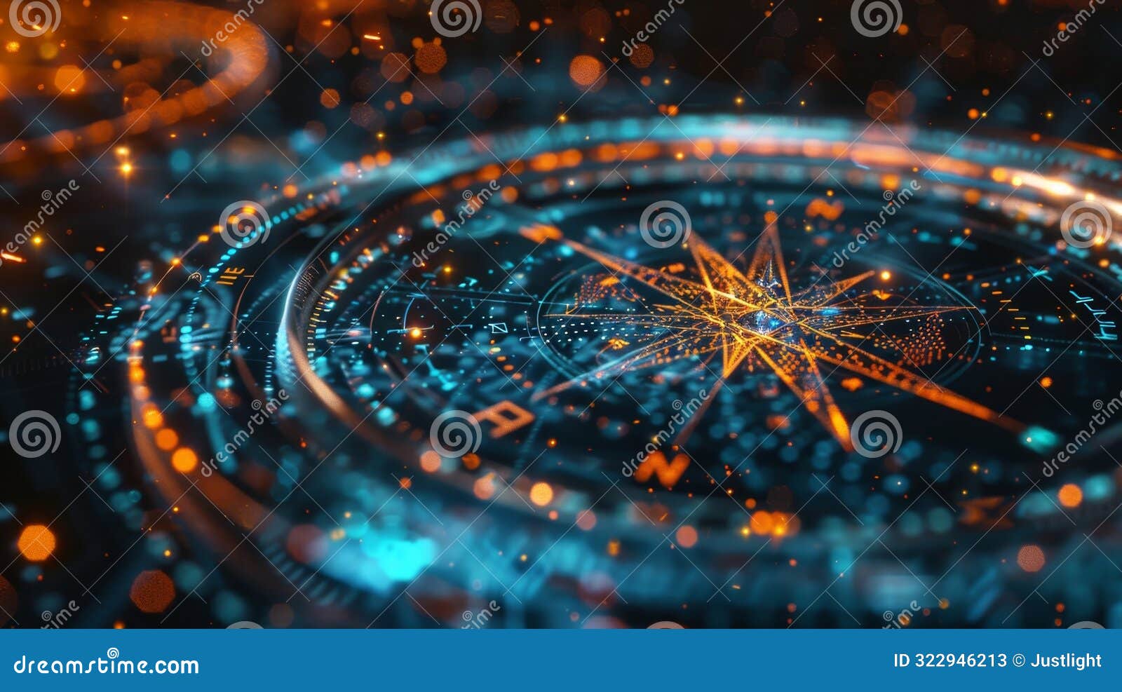 An Image of a Compass Needle Being Influenced by a Quantum Computer ...