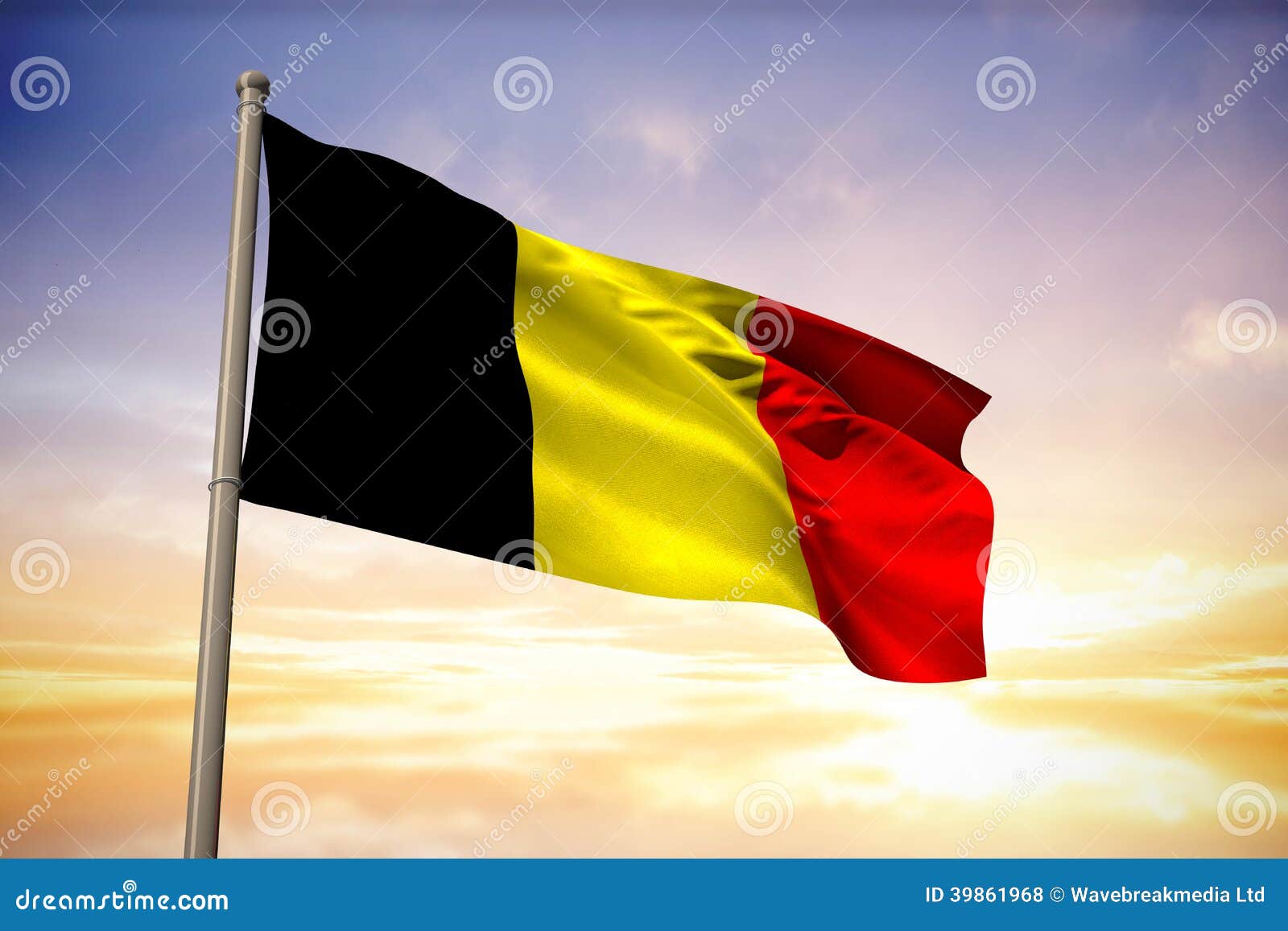 Image Composée De Drapeau National De La Belgique Illustration Stock ...