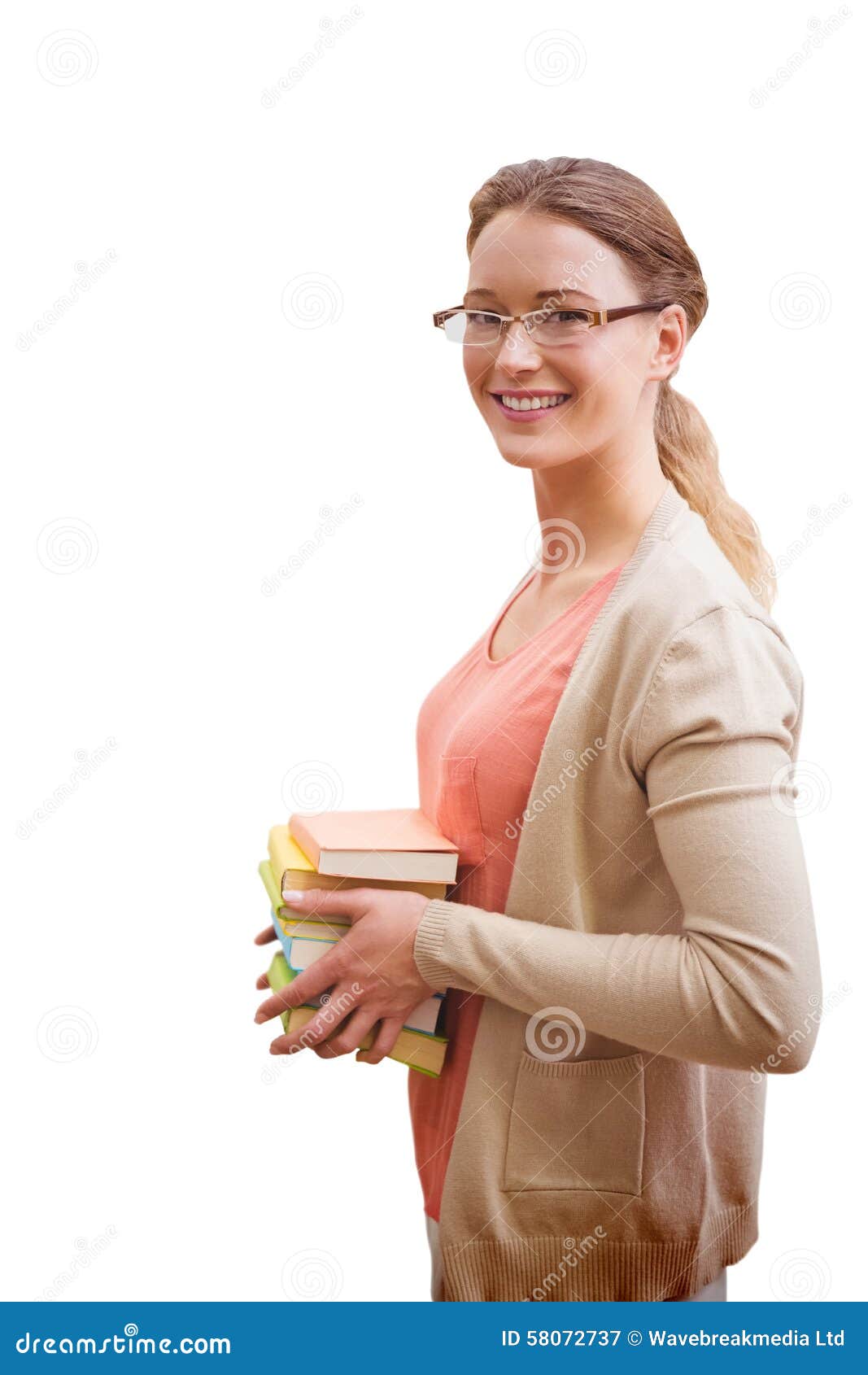 Image Composée De Professeur Avec Des Livres Image stock - Image du ...