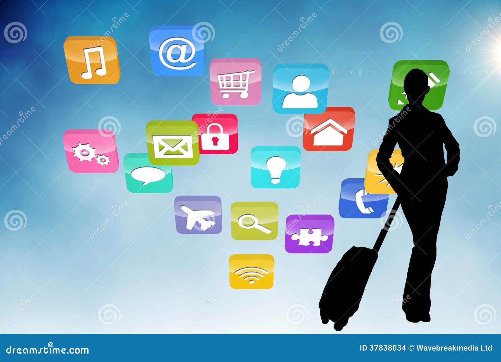 Image Composée Des Applications Informatiques Illustration Stock ...