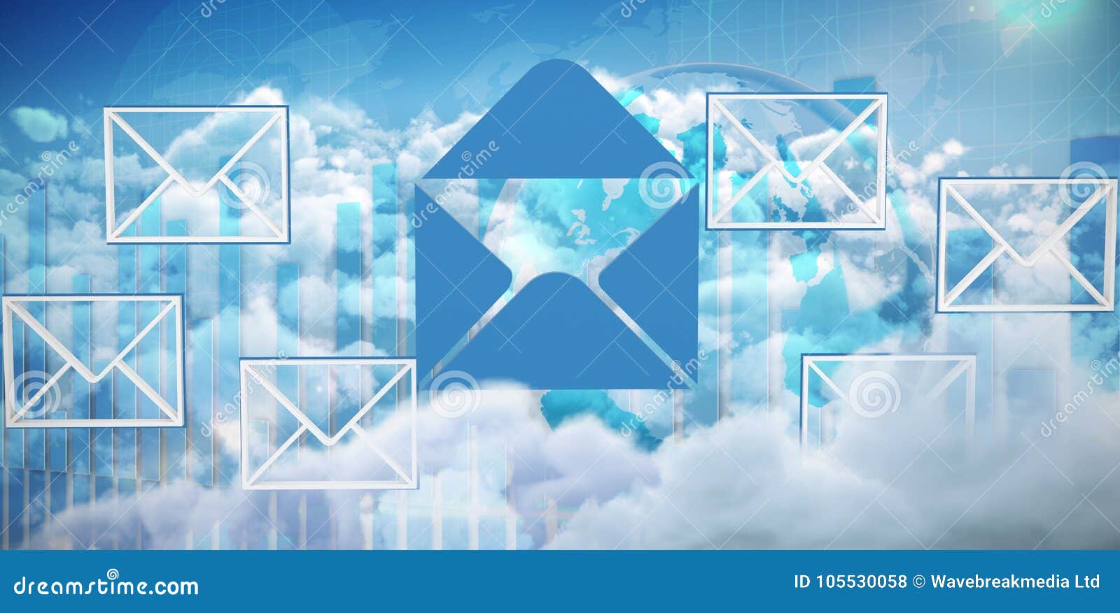 Image Composée Des Symboles De Message Multiple Illustration Stock ...