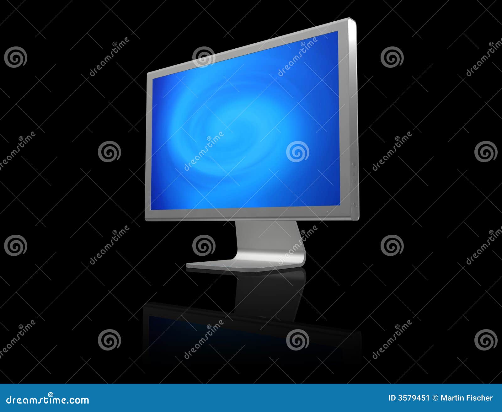 Image on computer monitor stock illustration. Illustration of bright ...