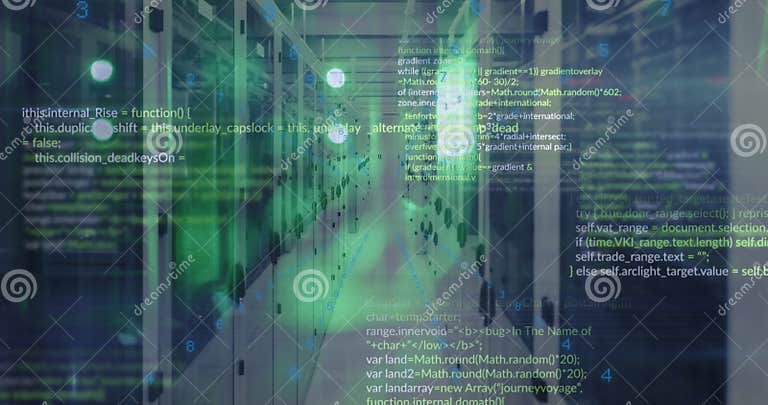 Image of Computer Programming Language and Abstract Pattern Over Server ...