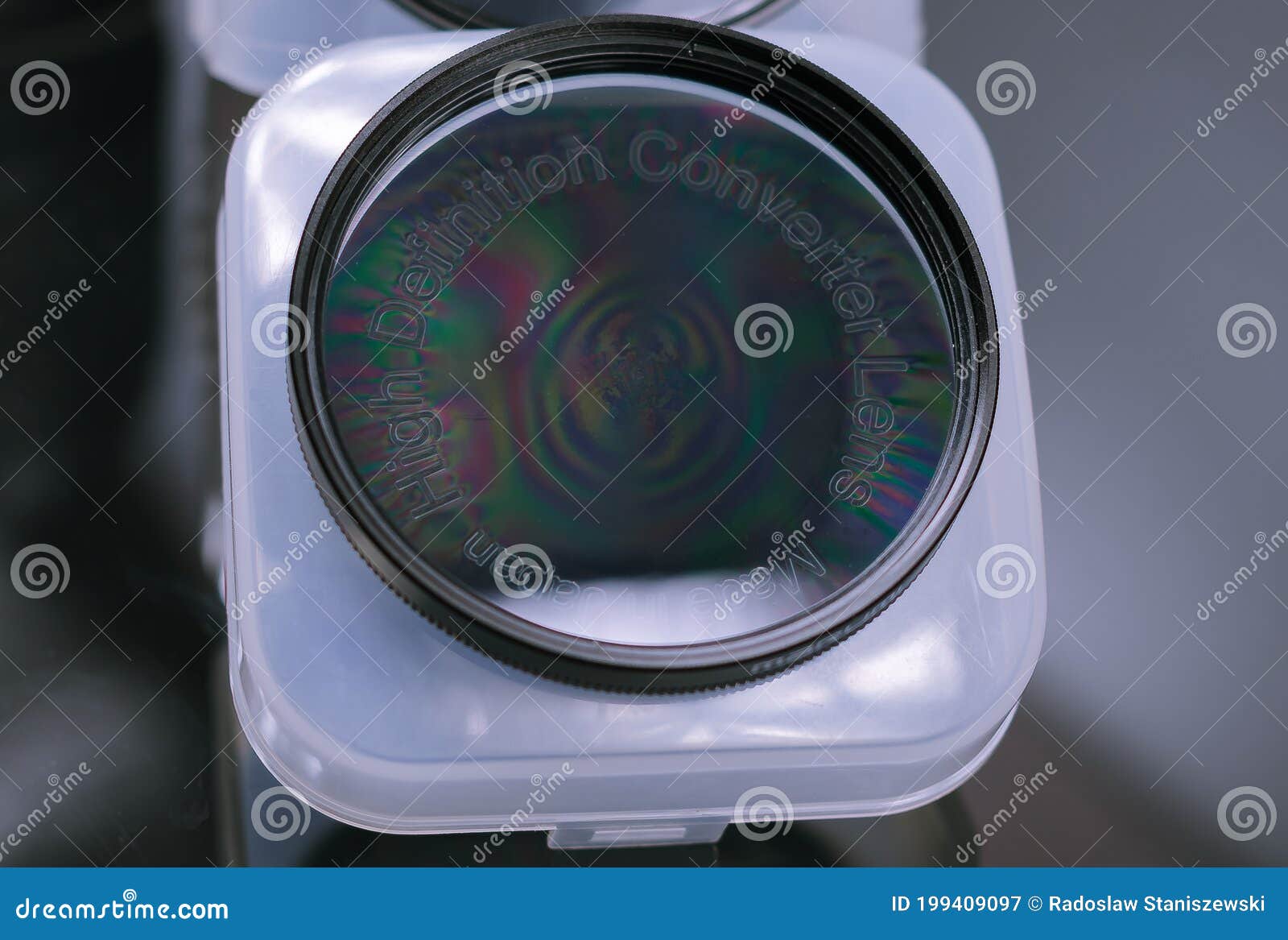 Light Interference on the Surface of the Polarizing Filter Stock Image ...