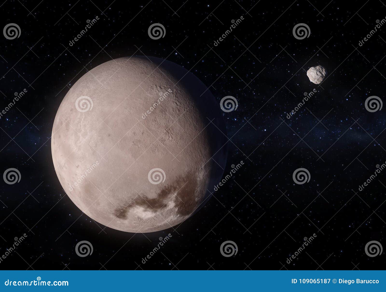Artwork Of Makemake Dwarf Planet In The Kuiper Belt Royalty-Free Stock ...