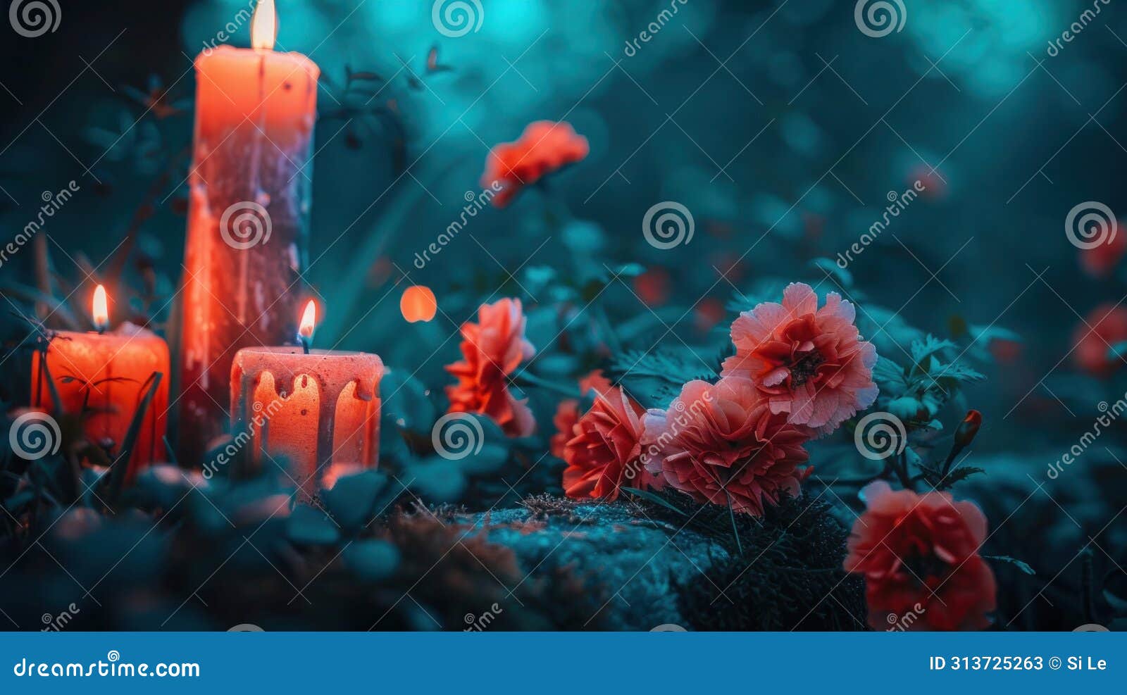 Sacred Silhouettes: All Saints Day Backdrop Stock Illustration ...