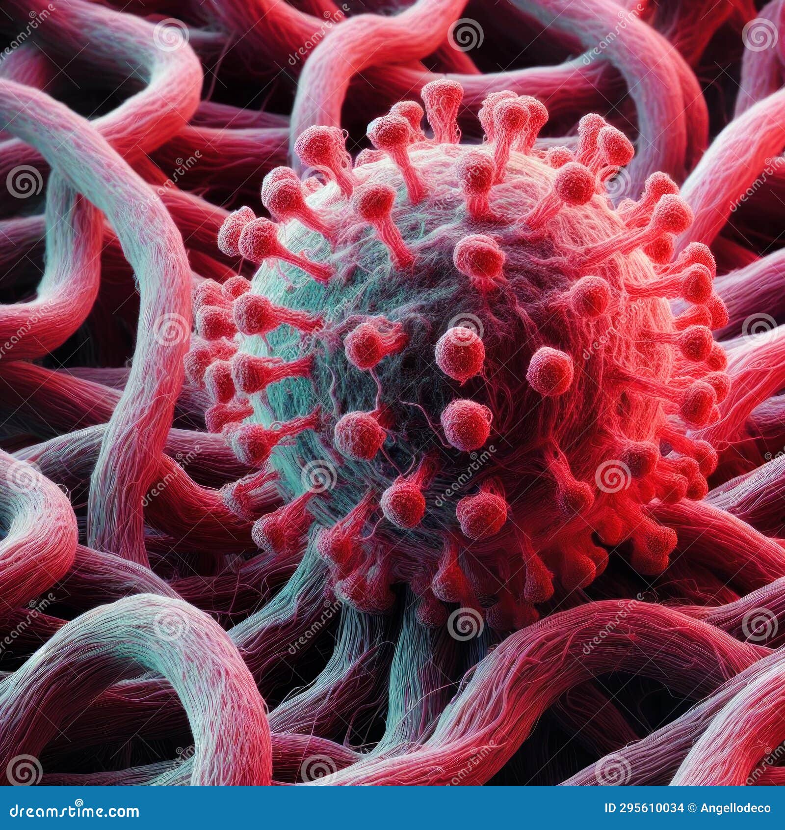 Interpretation Virus Texture Stock Illustration | CartoonDealer.com ...