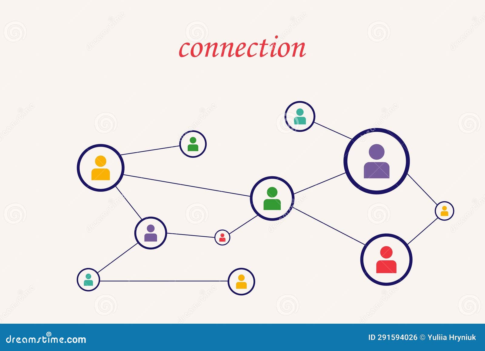 Image of Connection of People on the Internet Stock Illustration ...