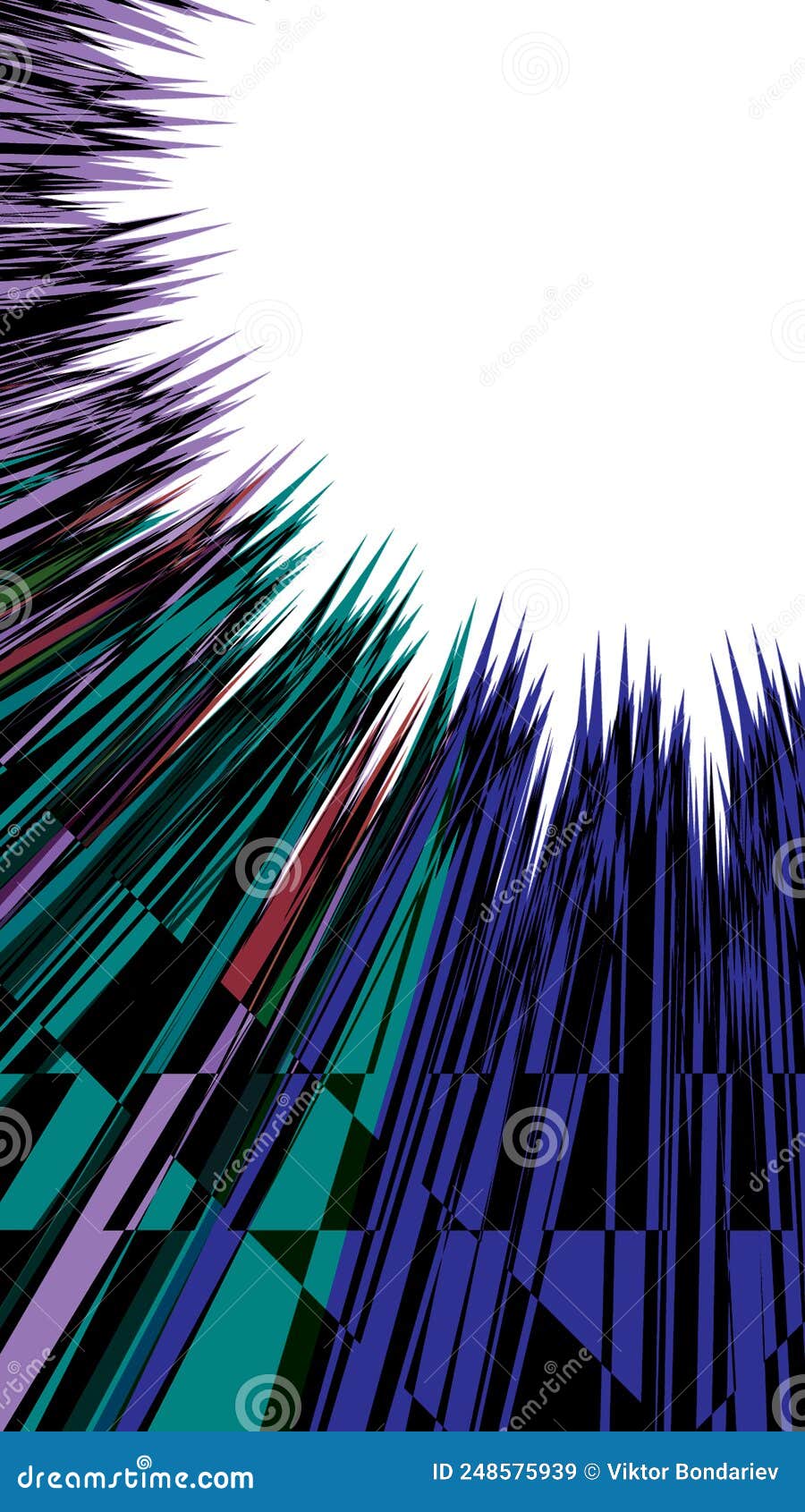 Image Consisting of Multi-colored Converging Spiky Lines Stock ...