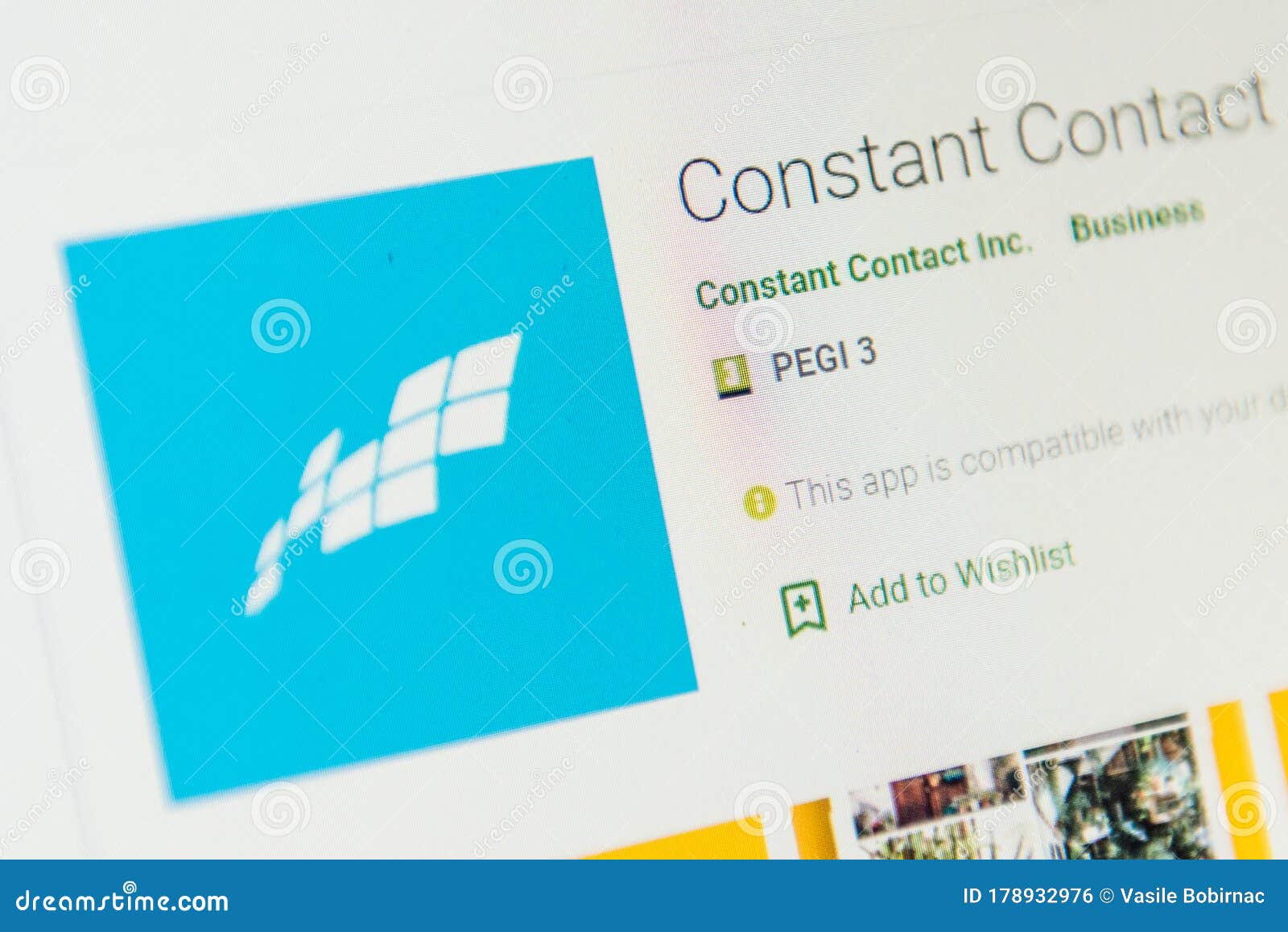 ConstantContact App Icon. Selective Focus. Editorial Photo - Image of ...