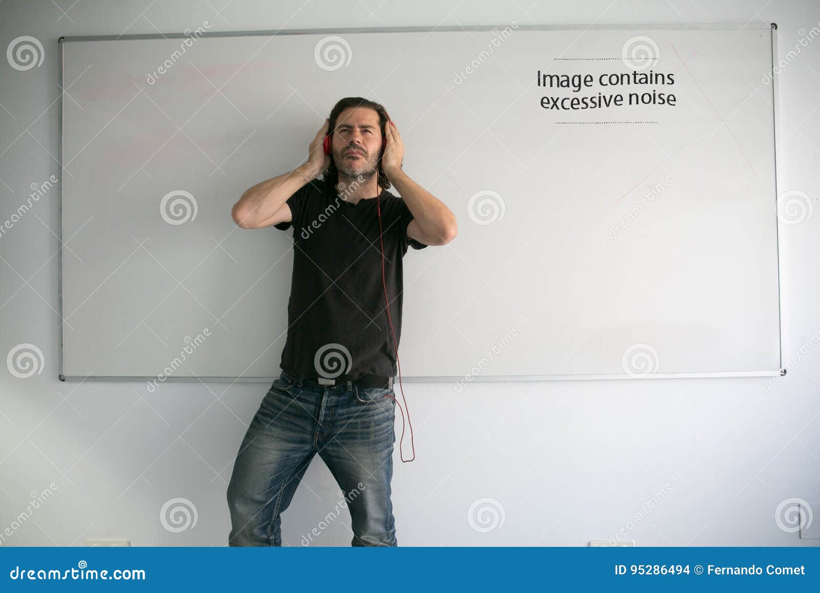 Image Contains Excessive Noise Stock Photo - Image of referral, gallery ...