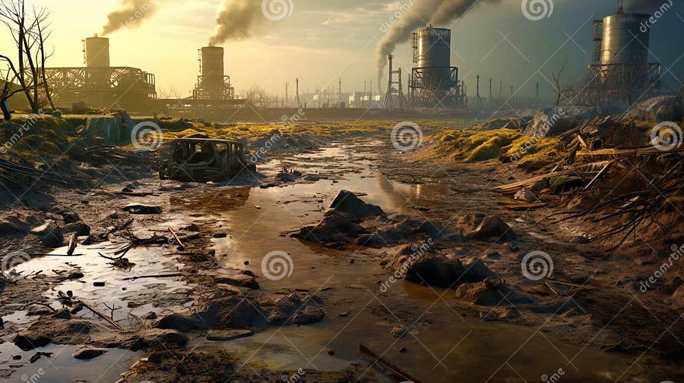 The Image of a Contaminated Environment, Symbolizing Environmental ...