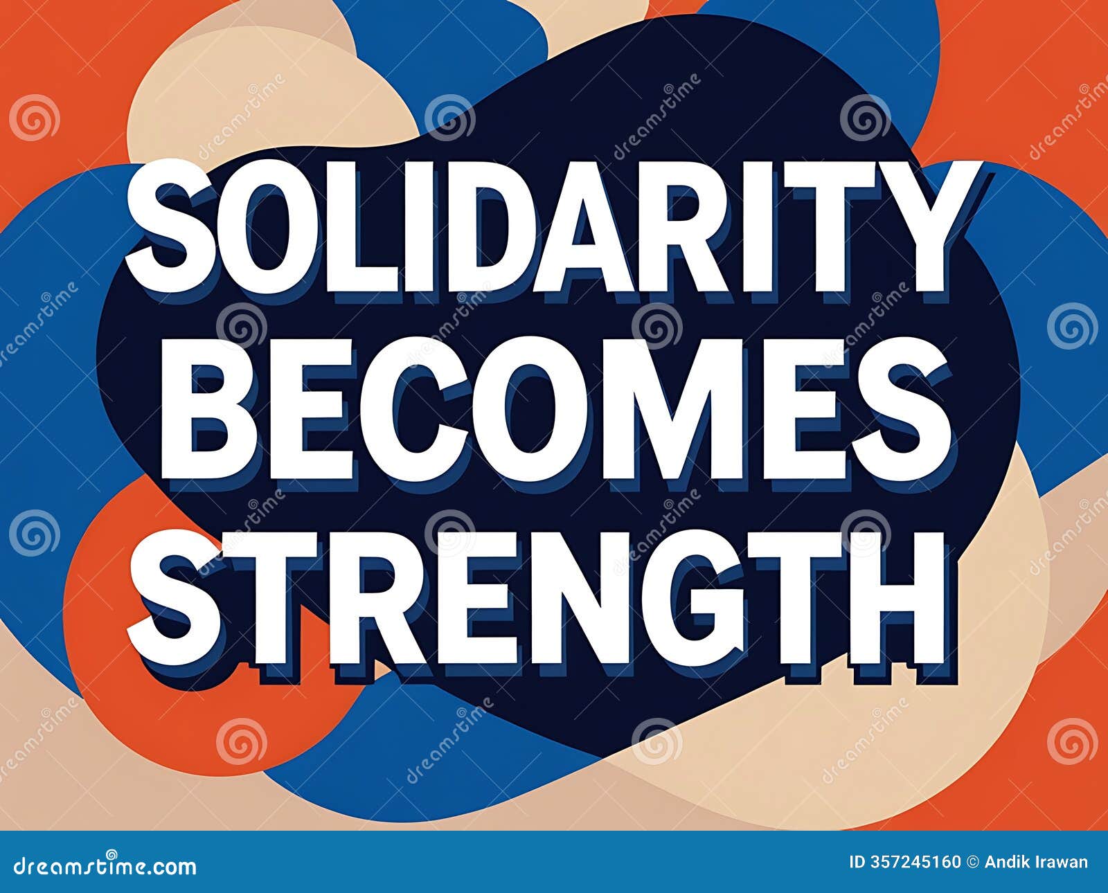 Solidarity Becomes Strength a Powerful Message of Unity Stock ...