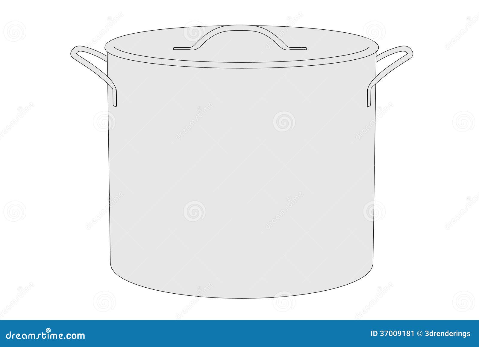 Image of cooking pot stock illustration. Illustration of drawing - 37009181