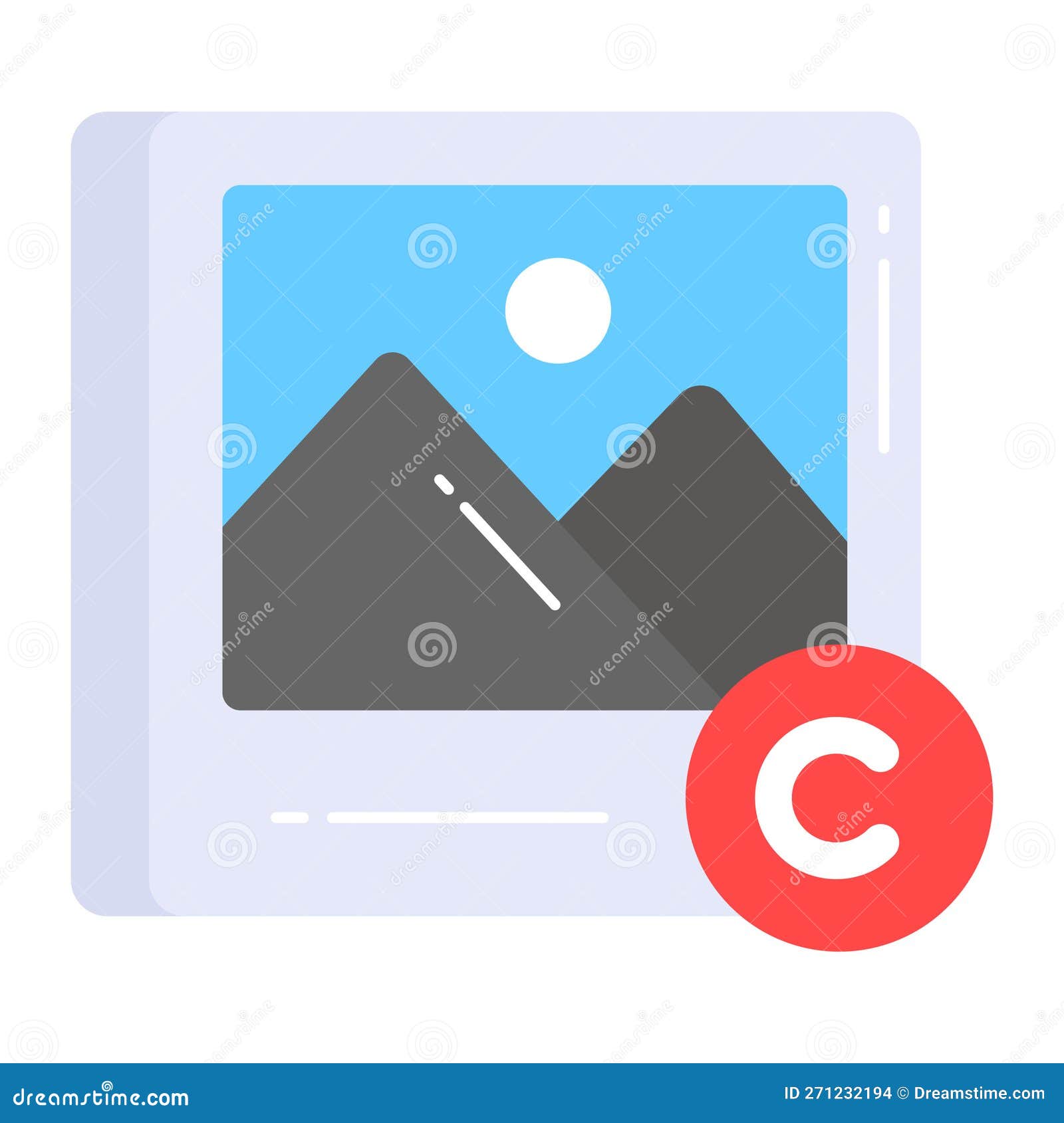 Image with Copyright Mark Vector Design of Copyright Image Stock Vector ...