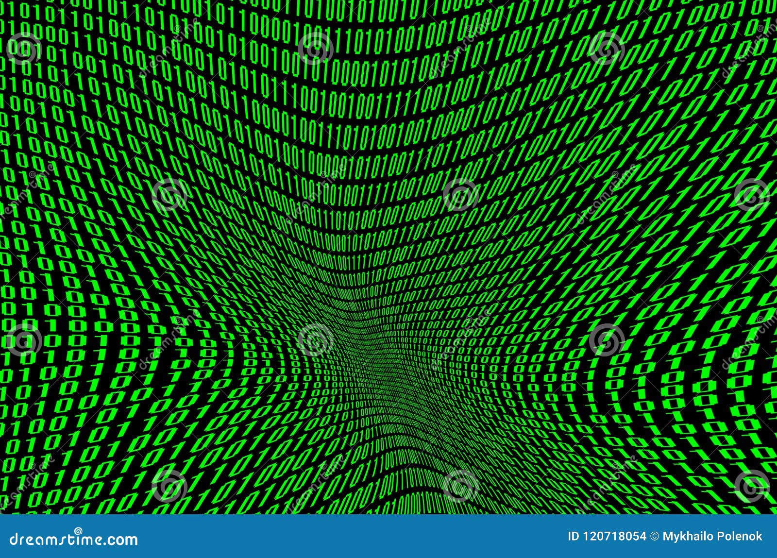 Binary code stock illustration. Illustration of technology - 120718054