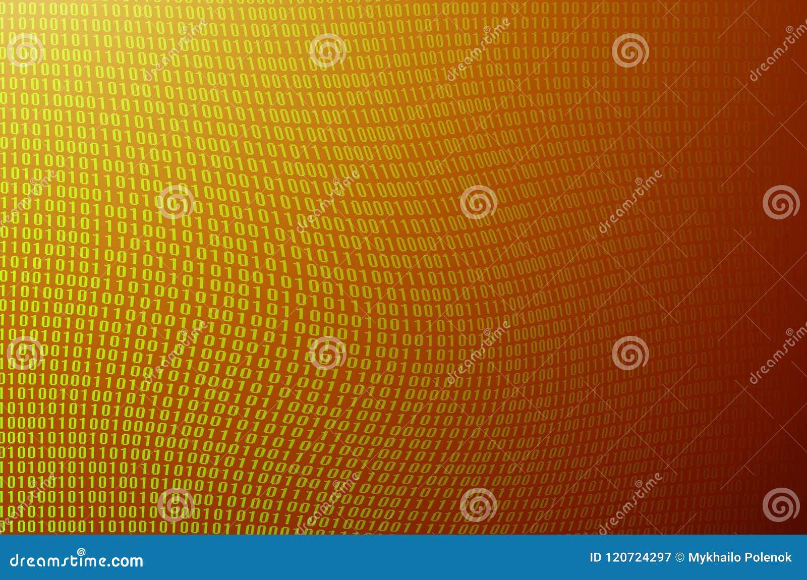 Binary code stock illustration. Illustration of concept - 120724297